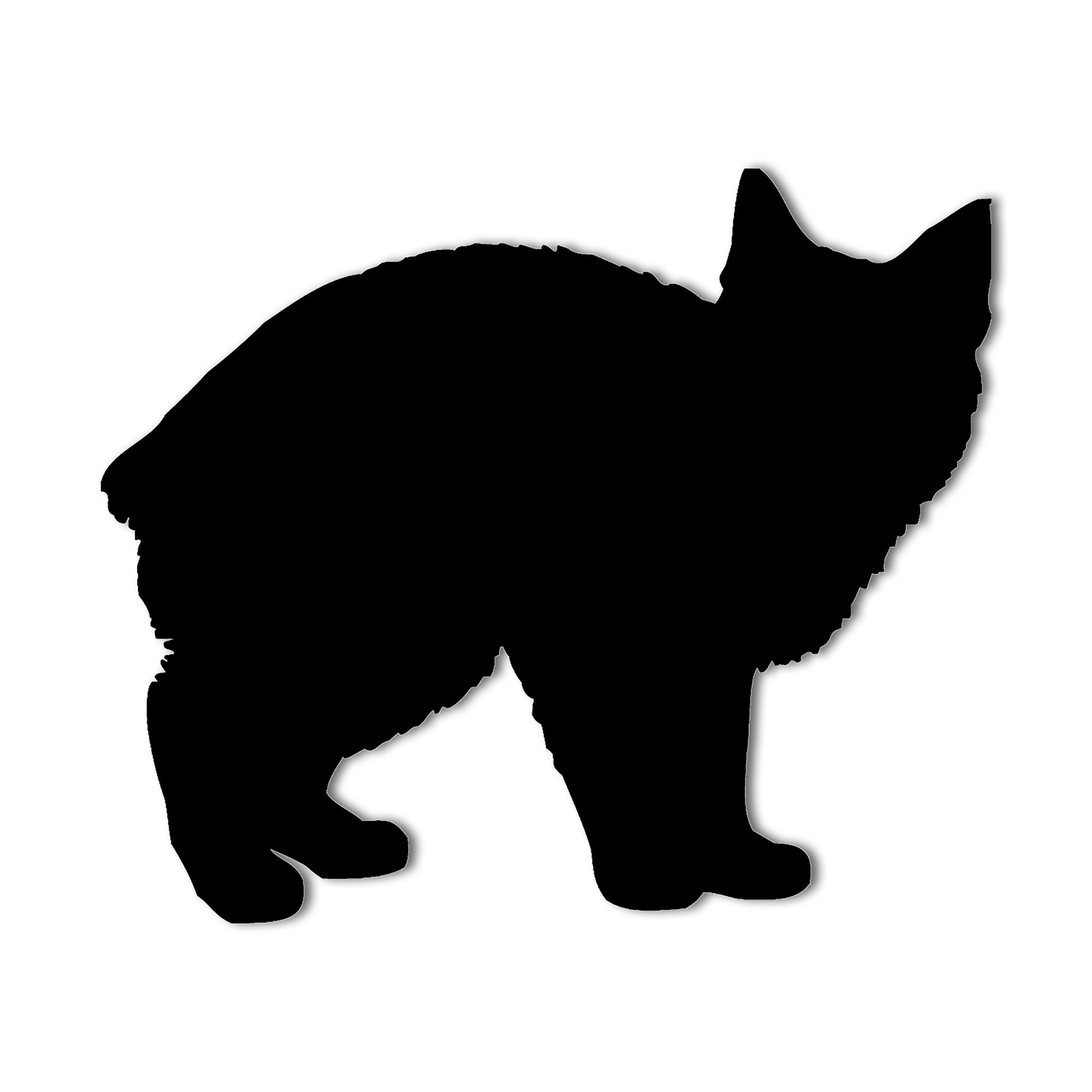 Manx Cat Breed Silhouette - Beautiful Solid Steel Home Decor Decorative ...