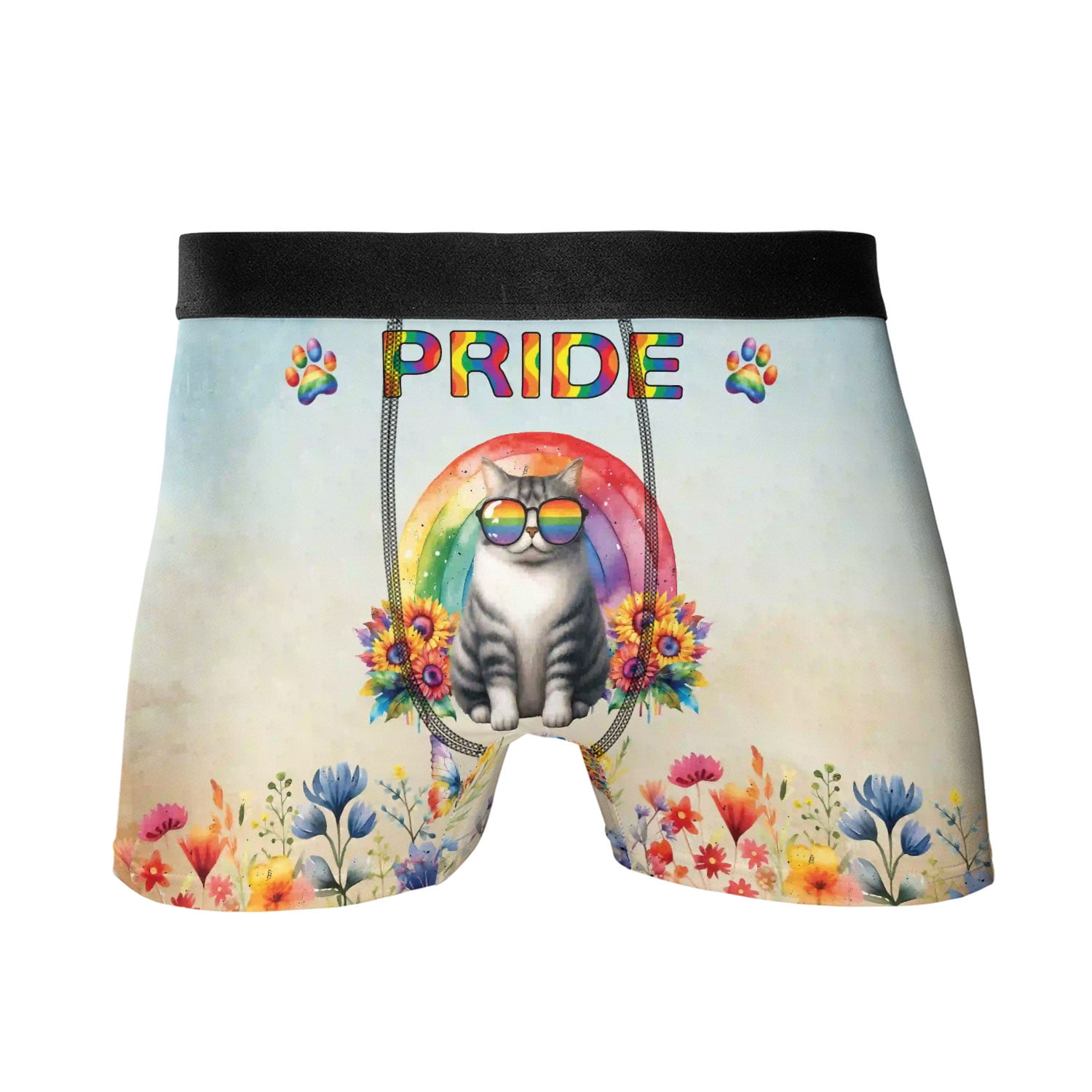 Manx Celebrates Rainbow Pride Month LGBT LGBTQ+ All Over Print Boxer ...