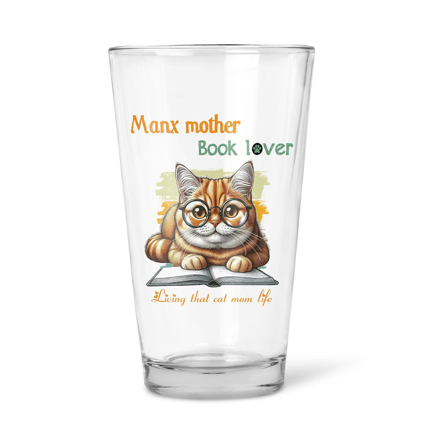 Manx Mother Book Lover Living That Cat Mom Life Happy Mother's Day 16oz ...