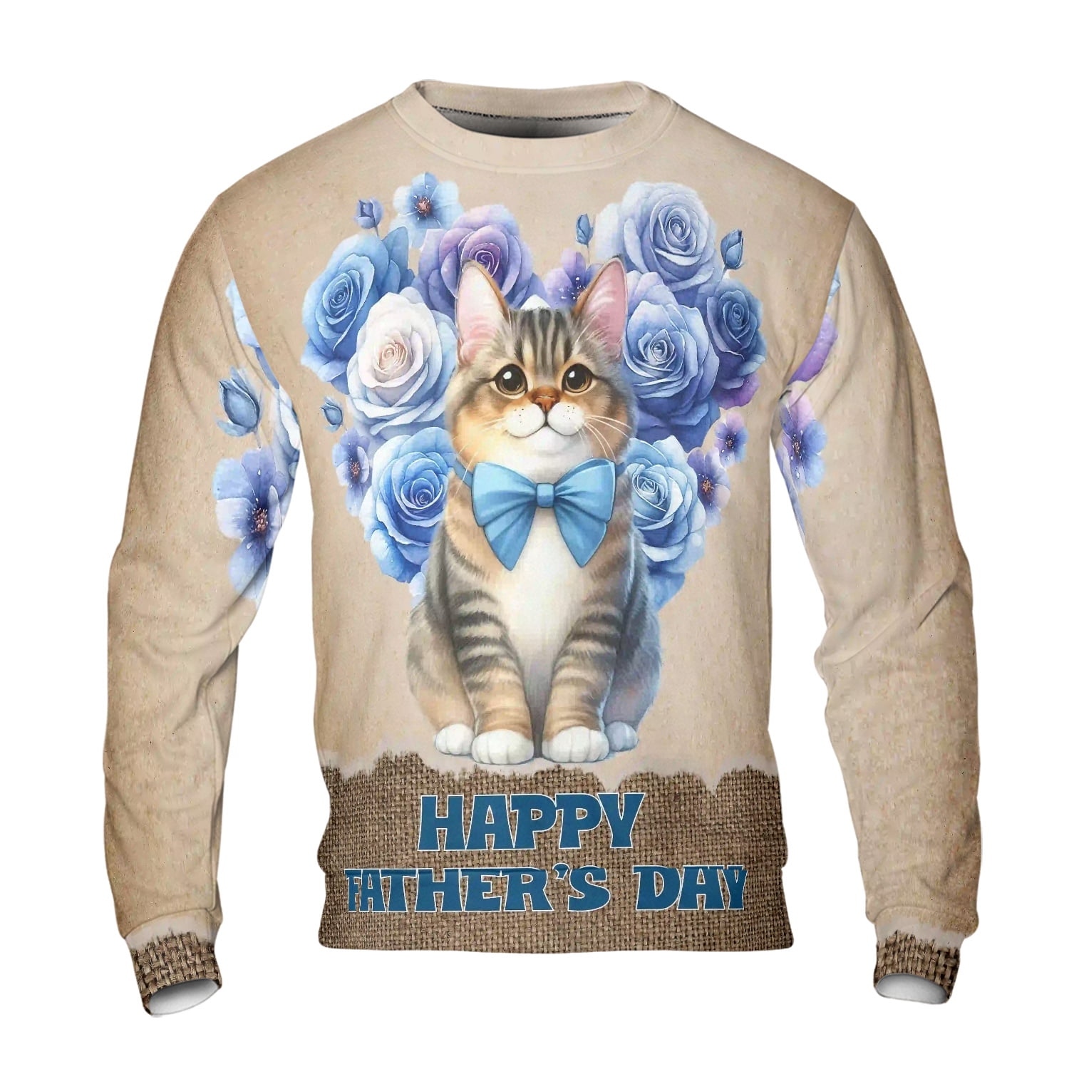 Manx Proud Dad Happy Father's Day All Over Print 3D Sweatshirt Unisex ...