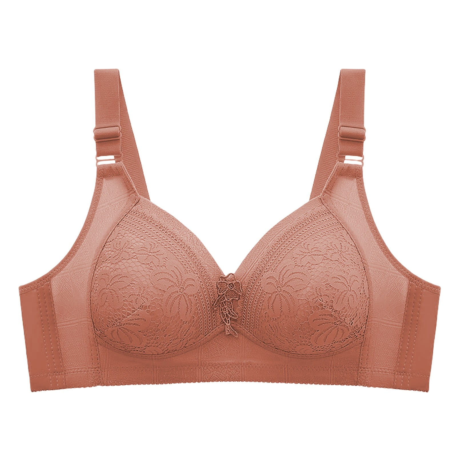 ManxiVoo Full Coverage Minimizer Bra Plus Size Wireless Support Comfort ...
