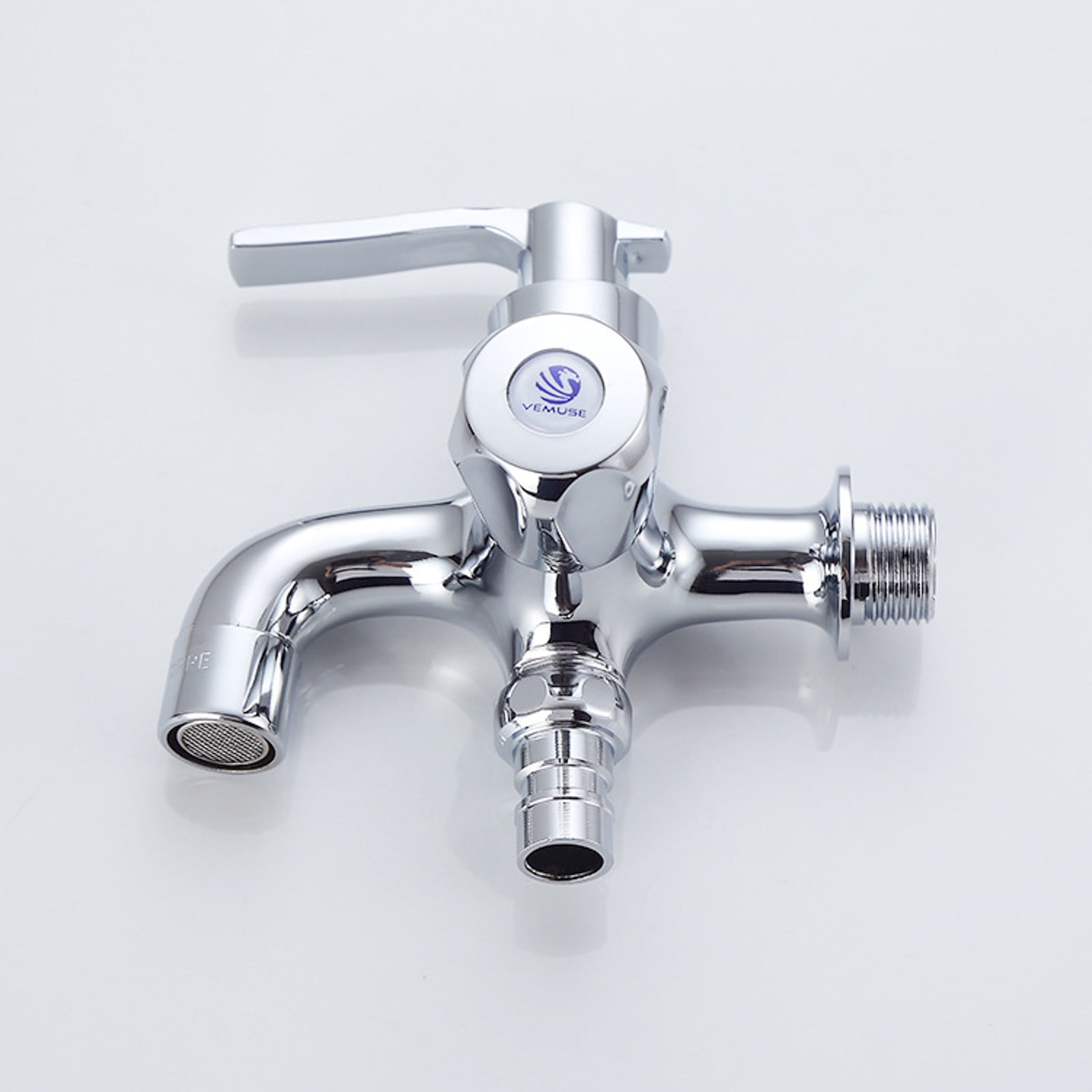 ManxiVoo Household Stainless Steel Faucet Copper Core Dual Use One Into ...