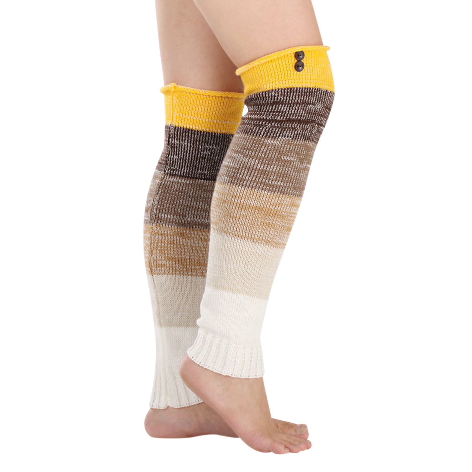 ManxiVoo Leg Warmers Fashion Women Winter Boots Leg Warmers Knitted Leg ...