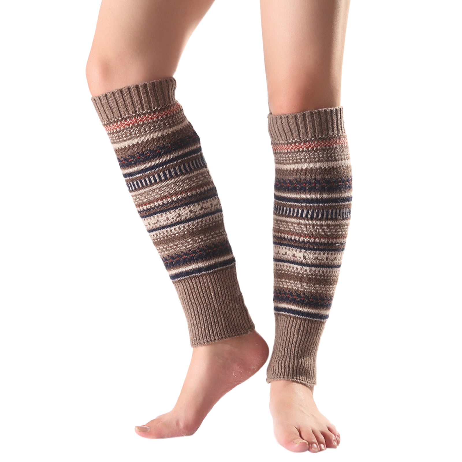 ManxiVoo Leg Warmers Long Leg Warmer Womens Men 80s Party Ribbed Knit ...