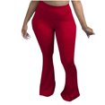 ManxiVoo Women Casual Slim Flared Pants with Colour Tight Design for ...