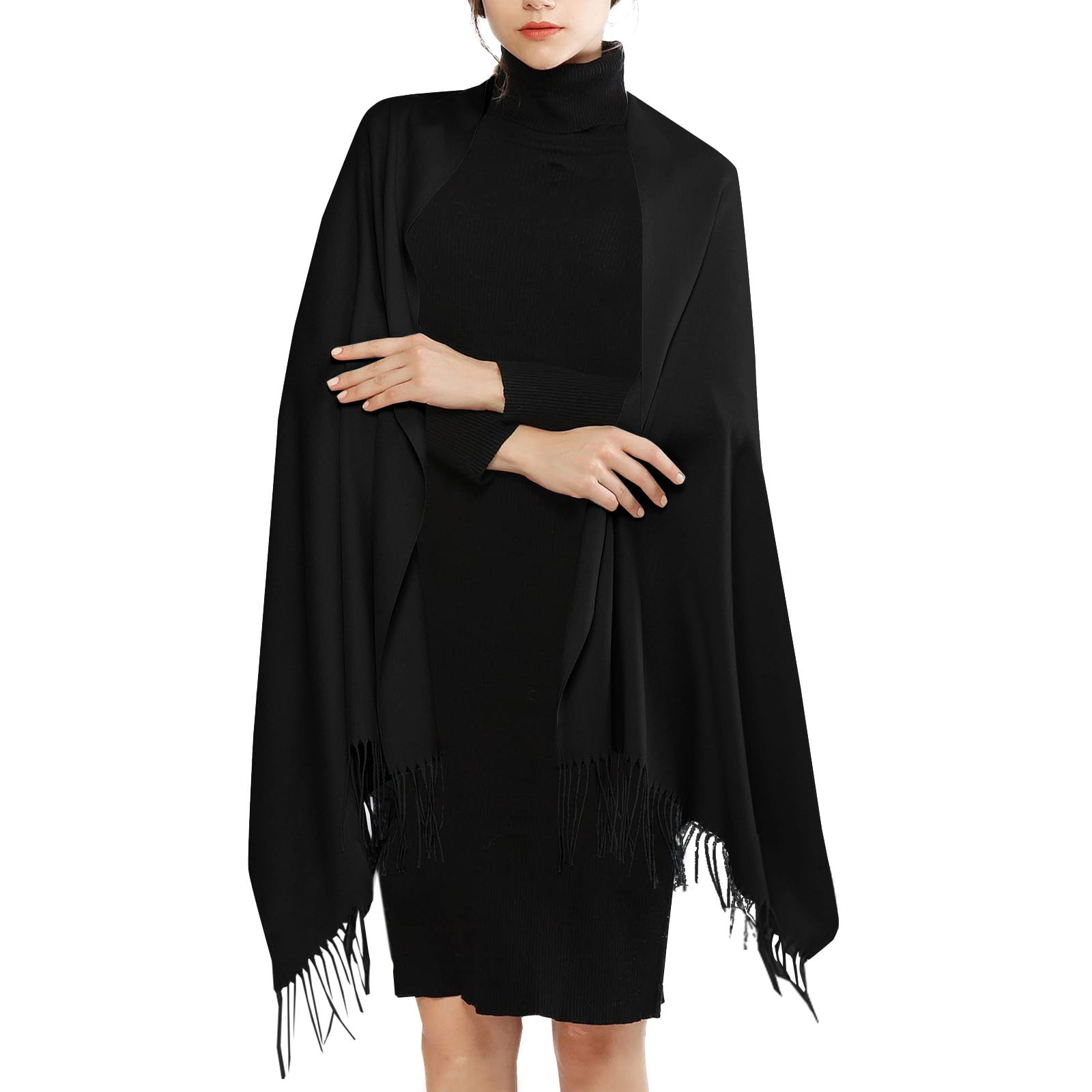 ManxiVoo Women's Imitation Wrap Evening Gown Shawl Long Scarf Soft ...