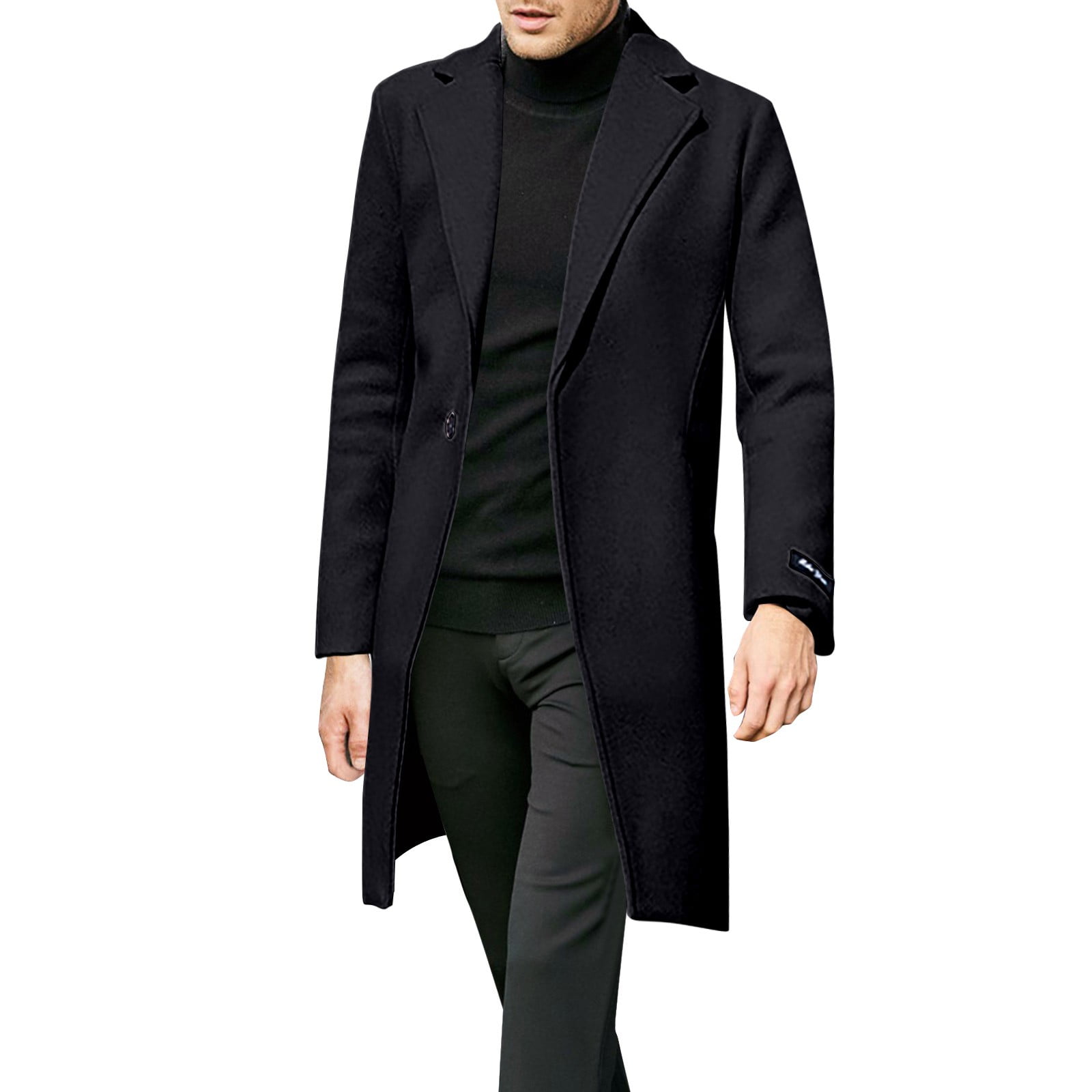 Manxivoo Jackets for Men Super Fashion Woolen Trench Cmen's British ...