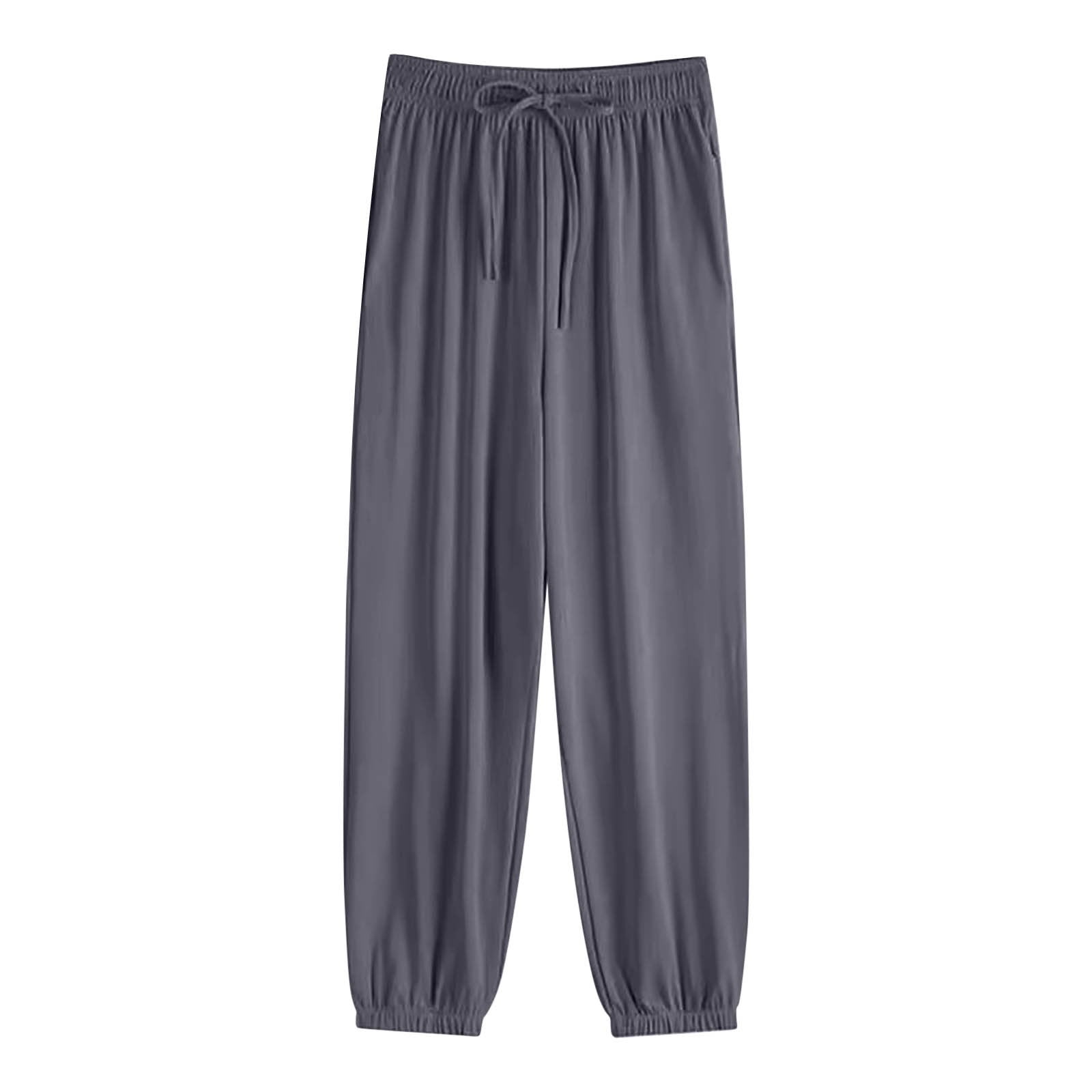 Manxivoo Sweatpants Women Women's Ice Silk Sweatpants Women's Loose ...