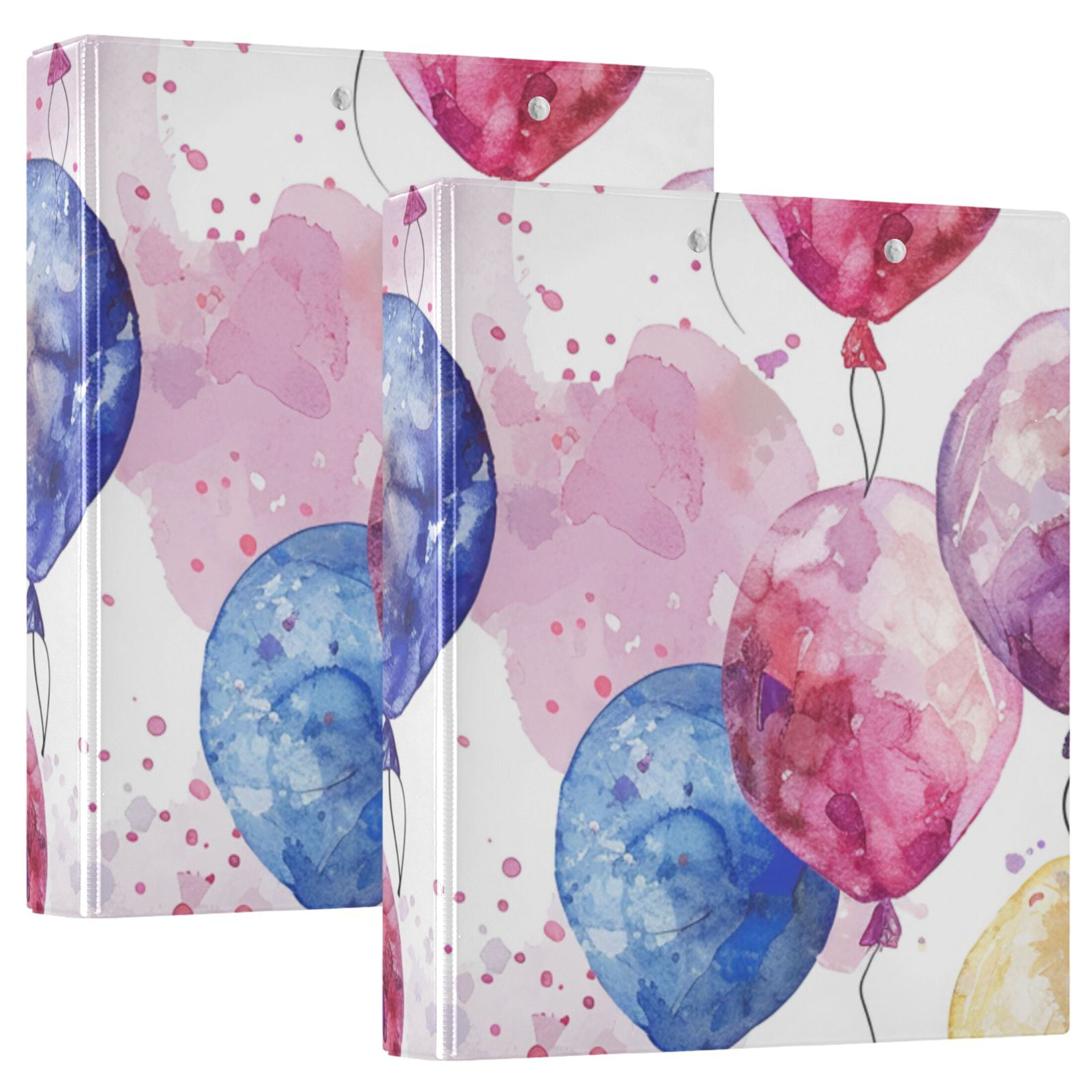 Many Balloons 3 Ring Binders 1.5 inch Hardcover File Folders with ...