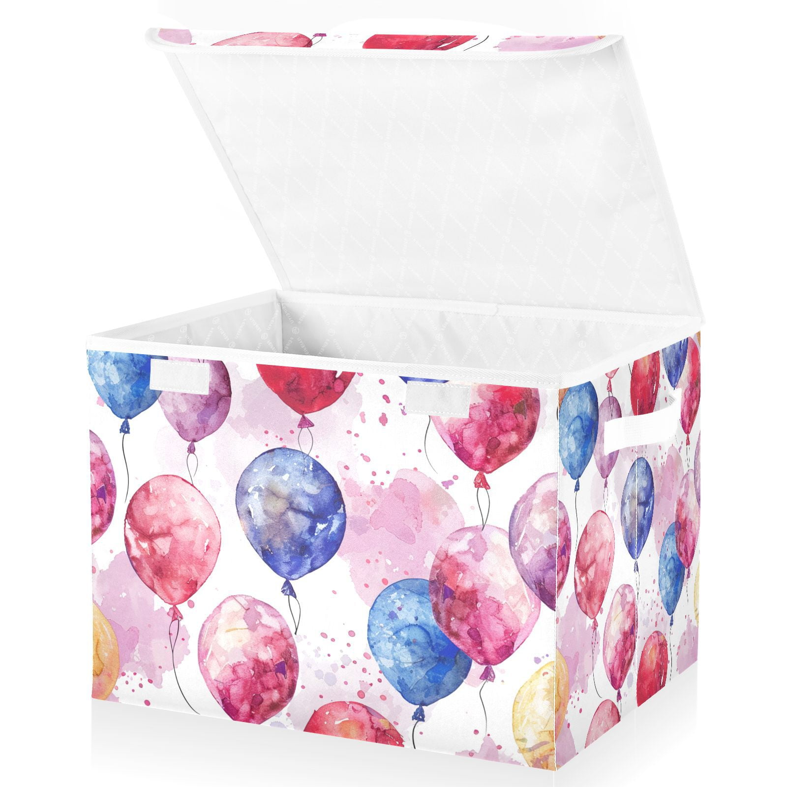 Many Balloons Storage Basket for Shelves Foldable Container Organizer ...