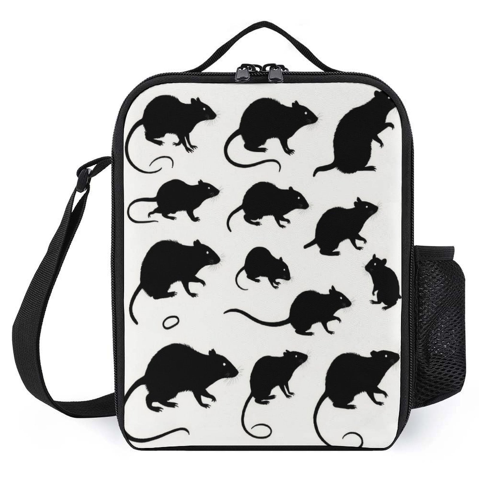Many Black Rats Lunch Bag Cooler Warm Insulated Lunch Box School Food ...