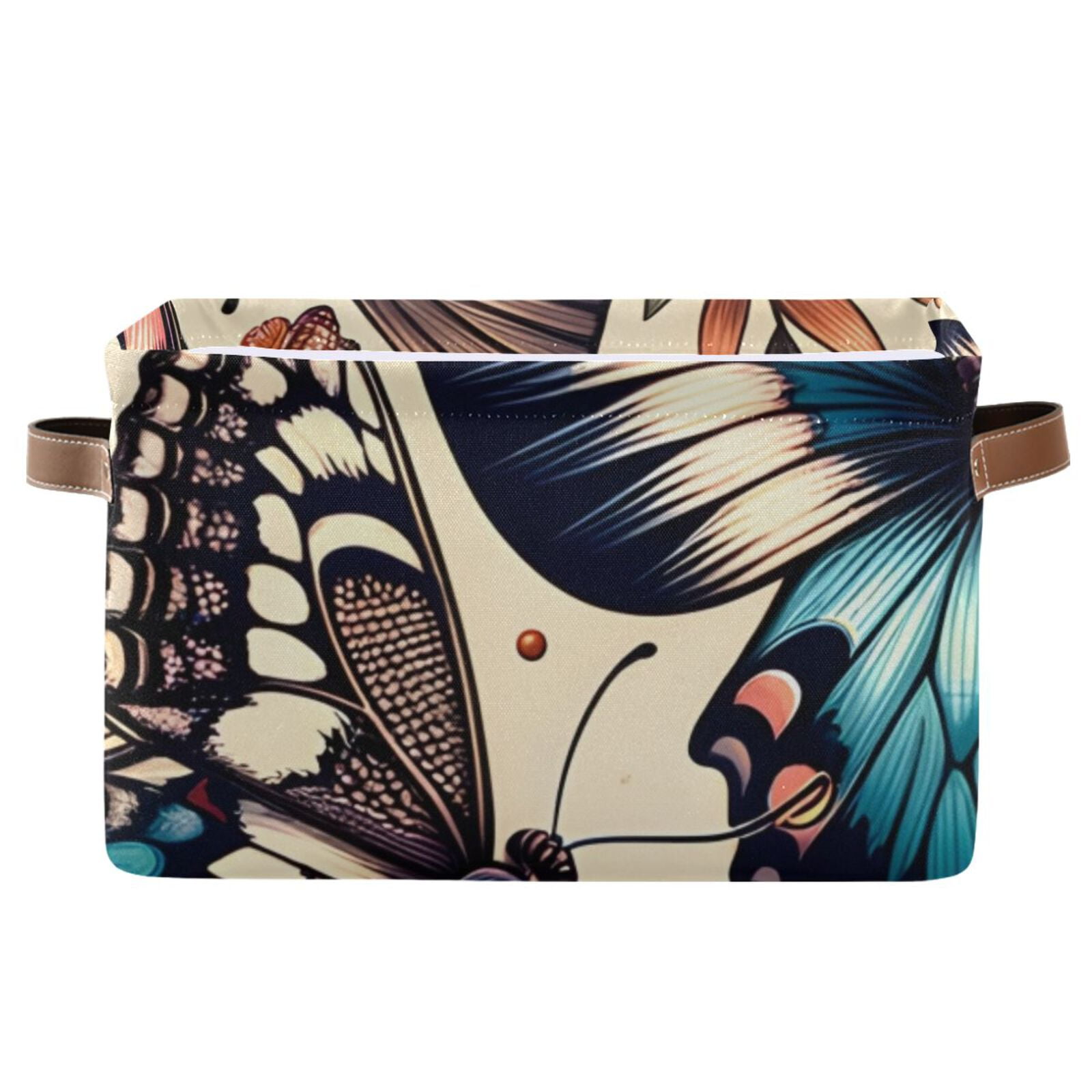 Many Butterflies Storage Bins Baskets With Handles Storage Box Clothes ...