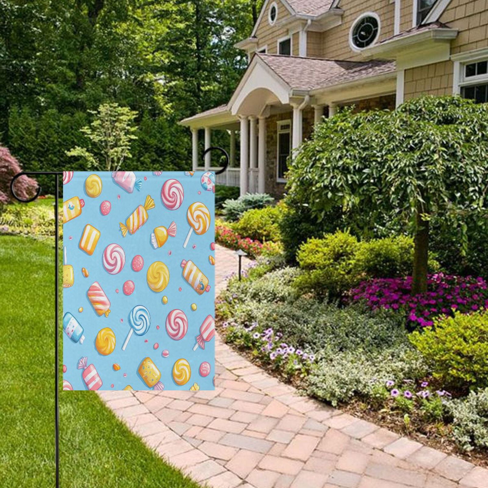 Many Candies Garden Flag Double Sided 12 x 18 Inch Outside Yard ...
