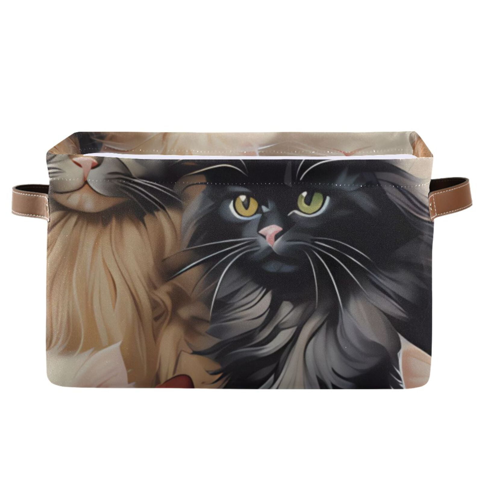 Many Cats Storage Bins Baskets With Handles Storage Box Clothes ...
