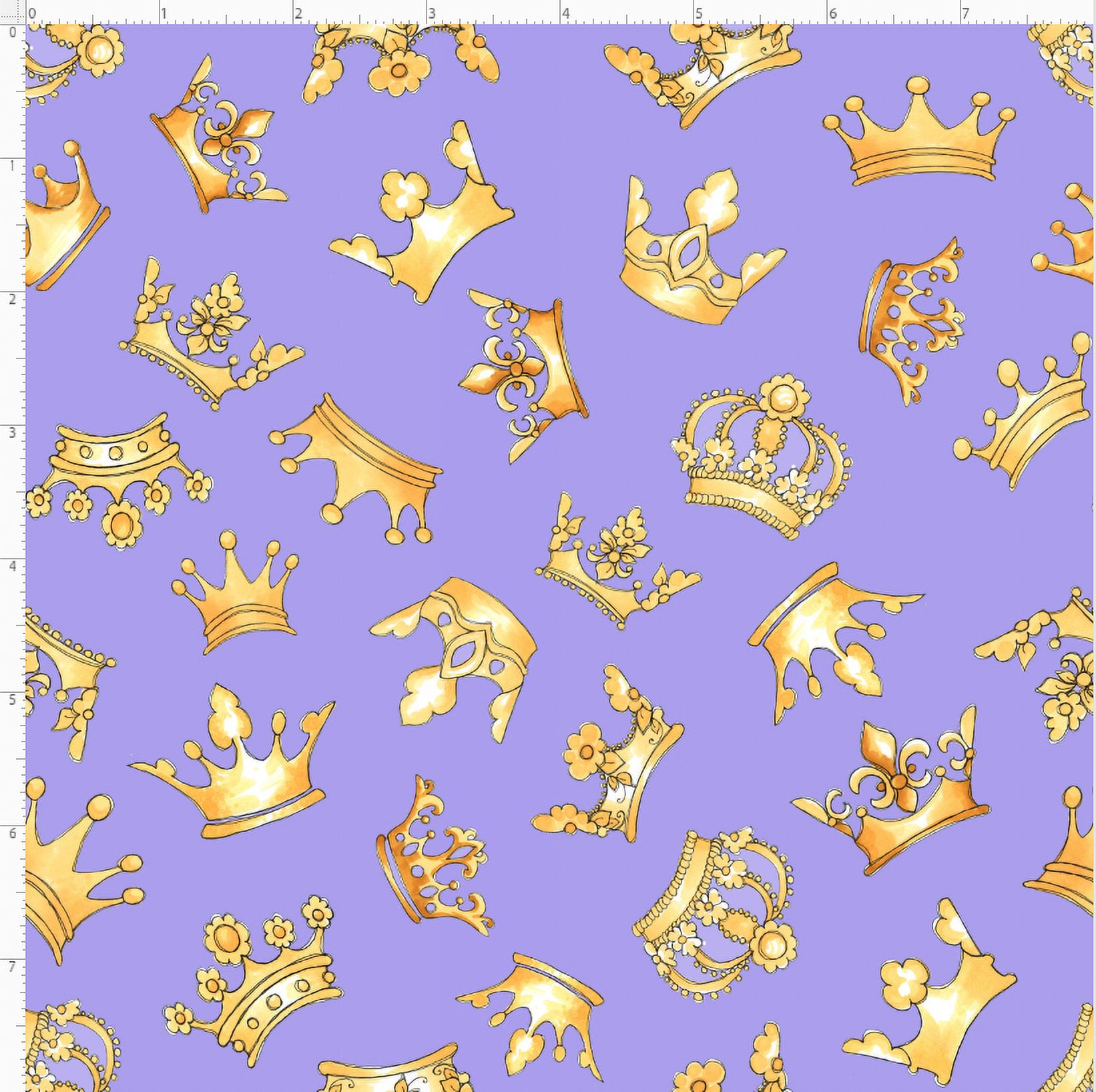 Many Crowns Fabric Yard - Walmart.com