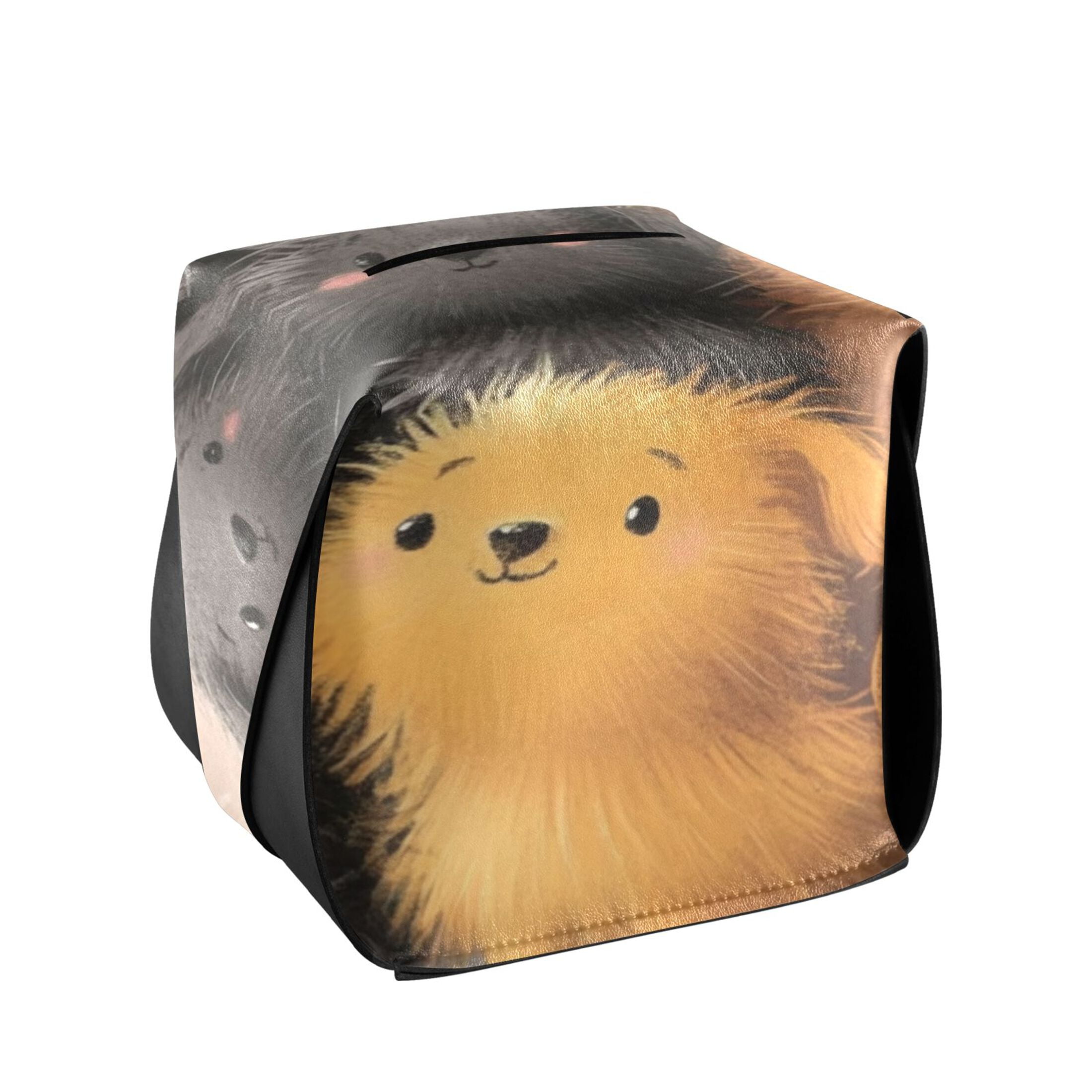 Many Cute Cartoon Dogs Tissue Box Cover Leather Square Rectangle Tissue ...