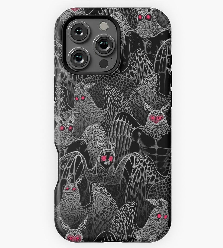 Many Faces of Mothman GA4850 Phone Case for iPhone 11 to 17 Pro Max ...