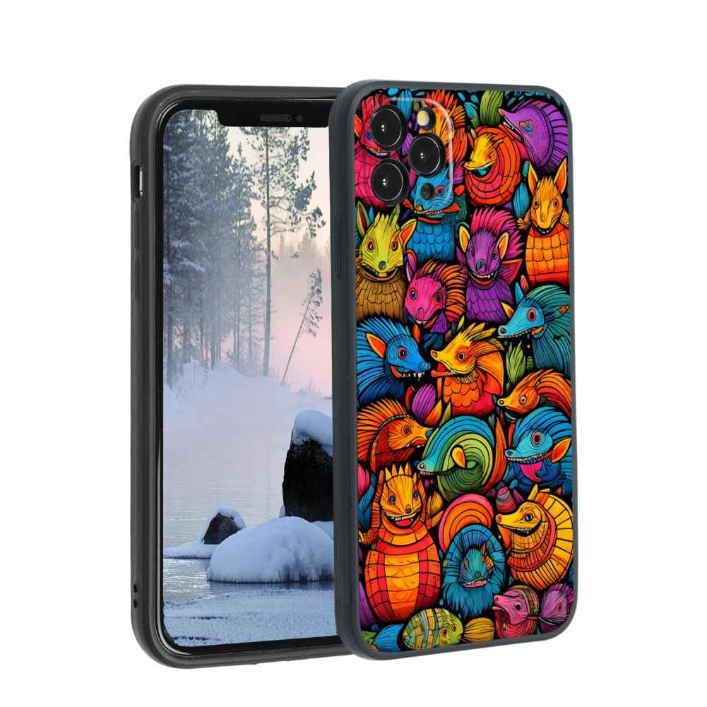 Many-Screaming-Hairy-Armadillo-482 phone case for iPhone 11 Pro Max for Women Men Gifts,Soft ...