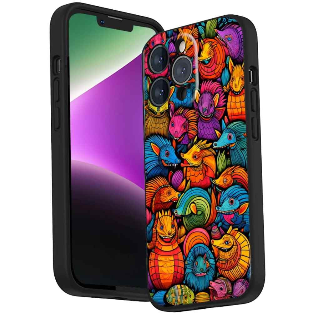 Many-Screaming-Hairy-Armadillo-482 phone case for iPhone 15 Pro Max for Women Men Gifts,Soft ...
