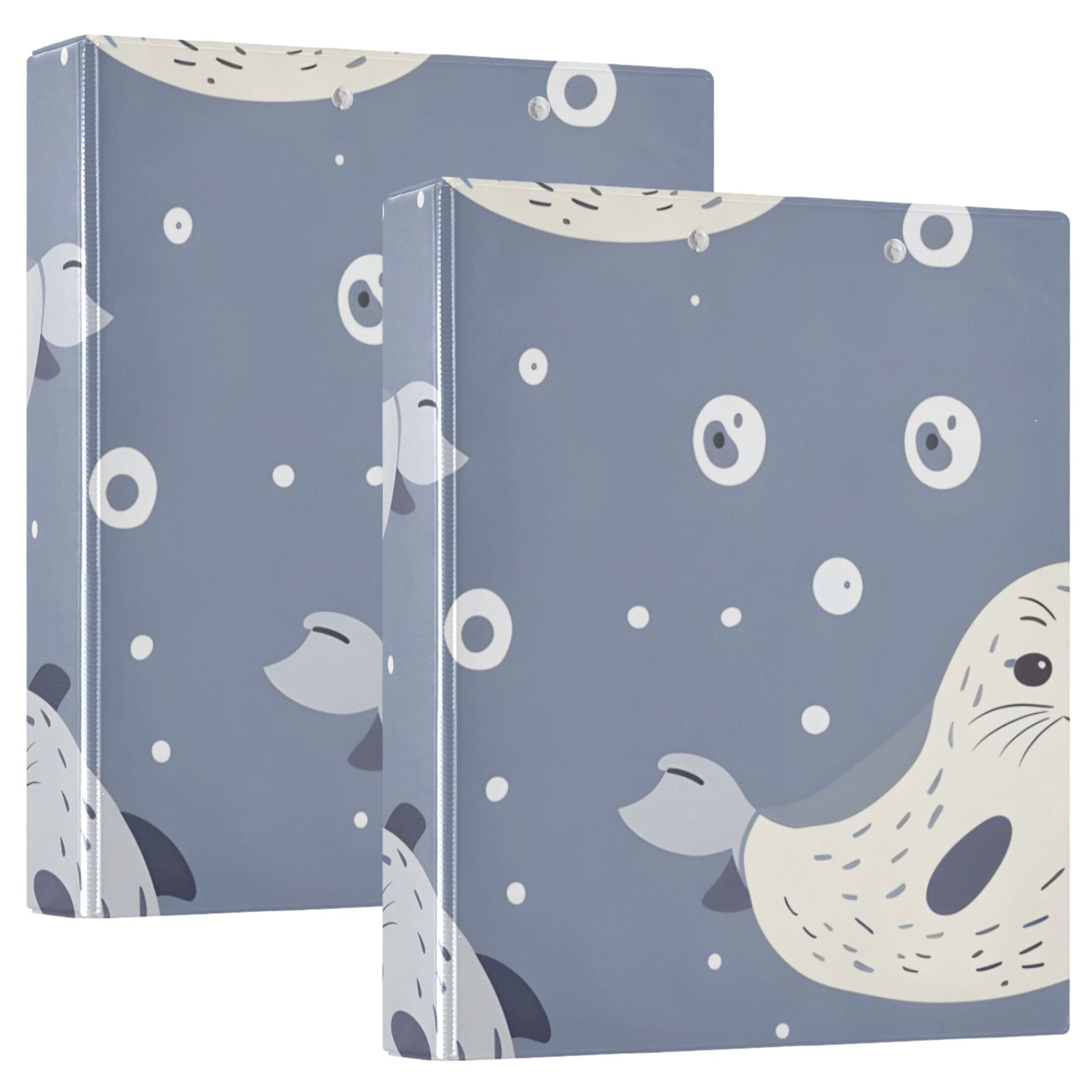 Many Seals 3 Ring Binders 1.5 inch Hardcover File Folders with Interior ...