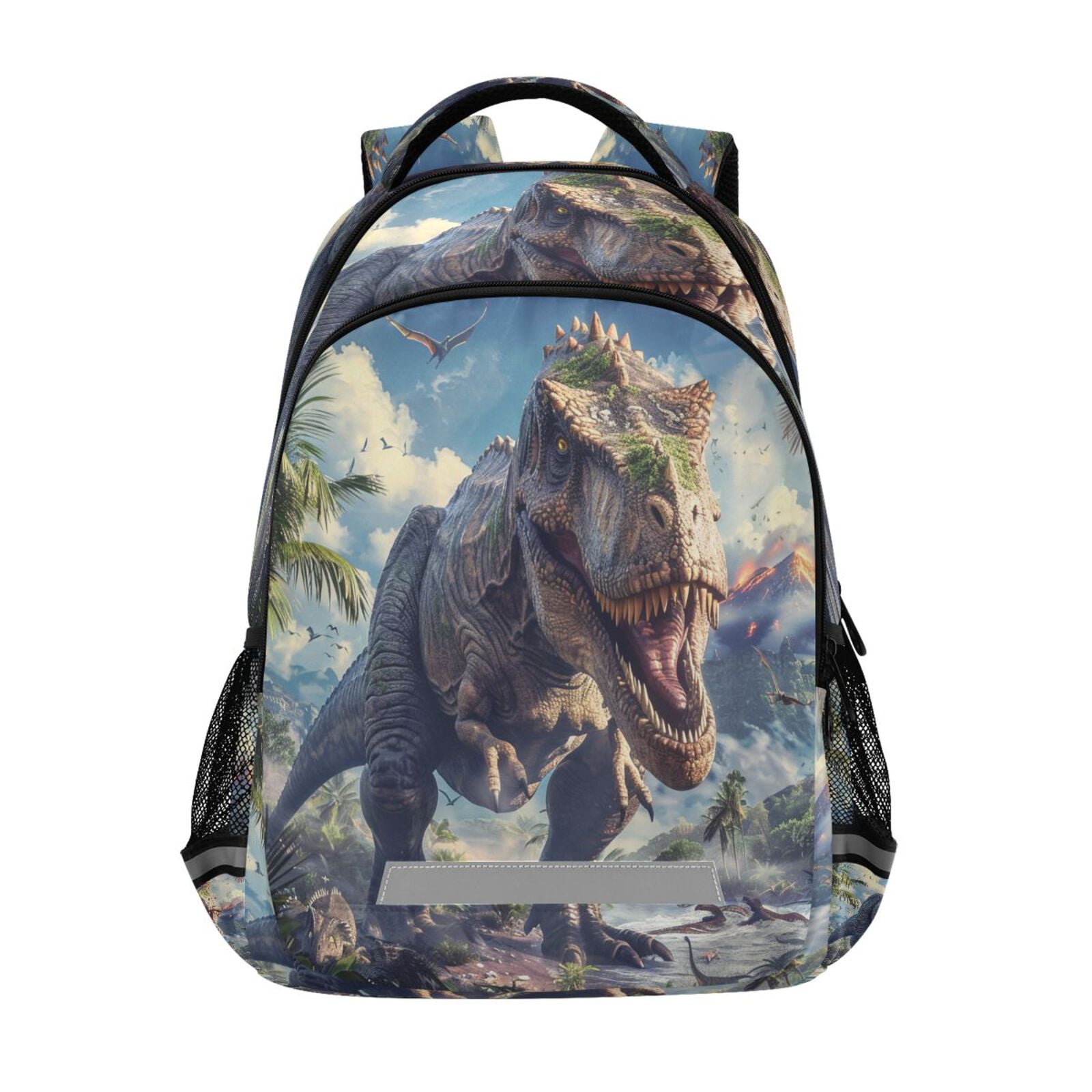 Many dinosaurs and pterosaurs in the forest School Bag Primary Junior ...