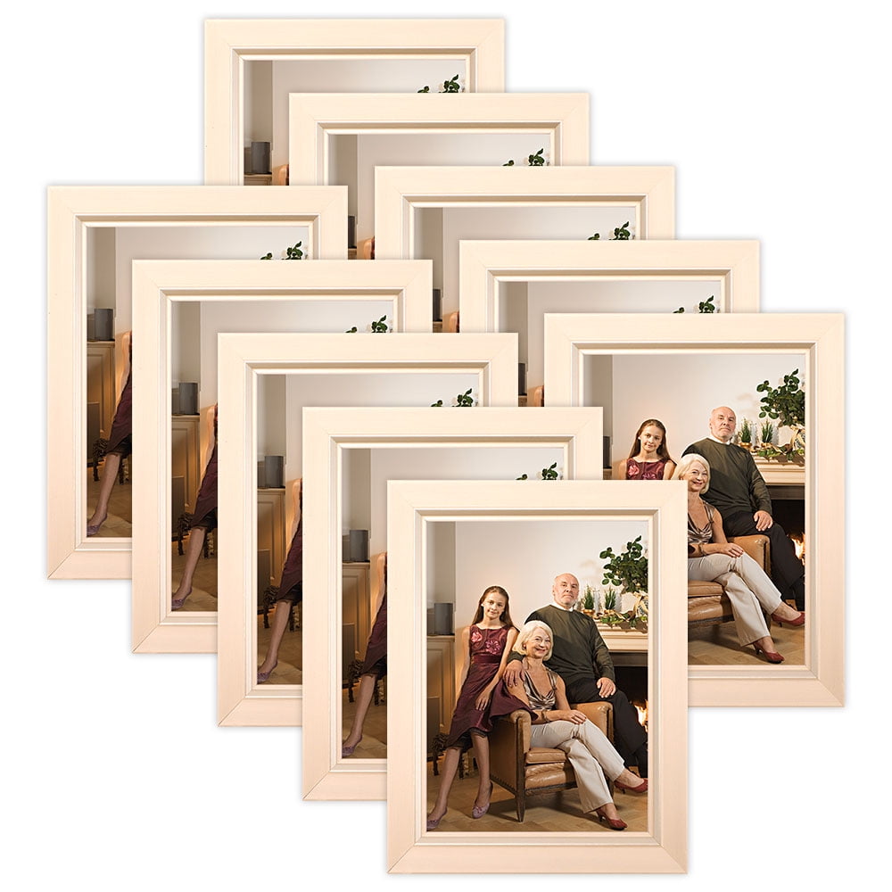 ManyDFYu 10 Pack 10x12 Picture Frames, Beige Photo Frames Set for Wall ...