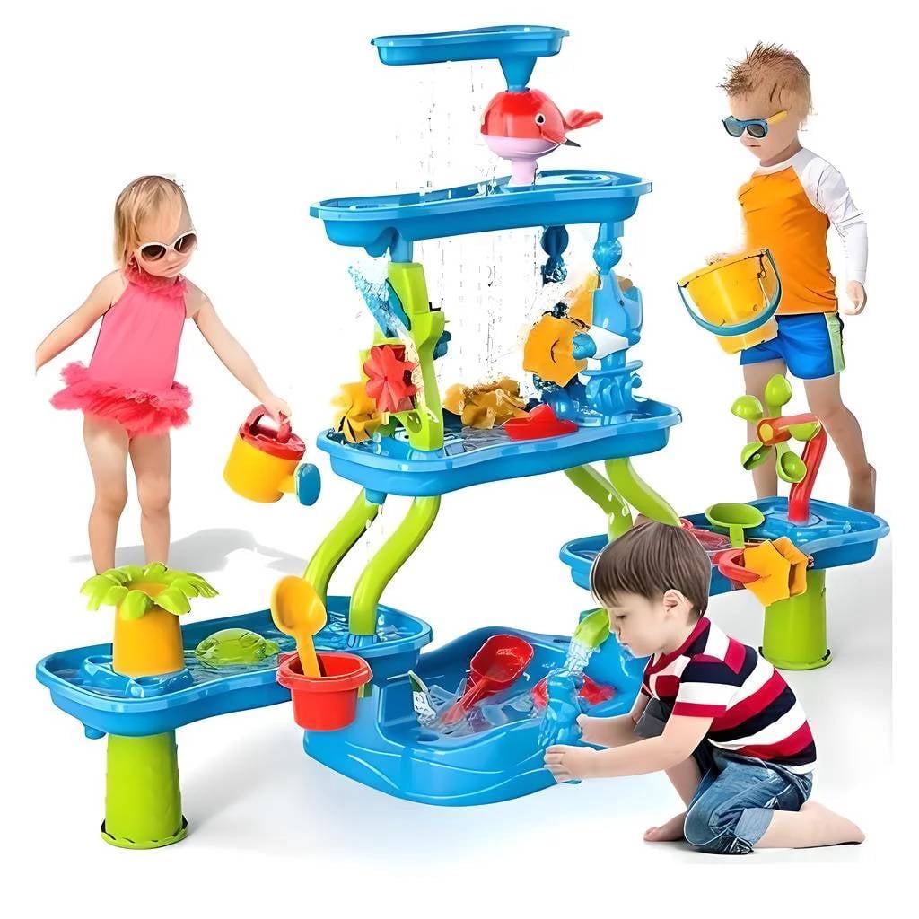 ManyFun Kids Sand Water Activity Sensory Tables Outside Beach Toys for ...