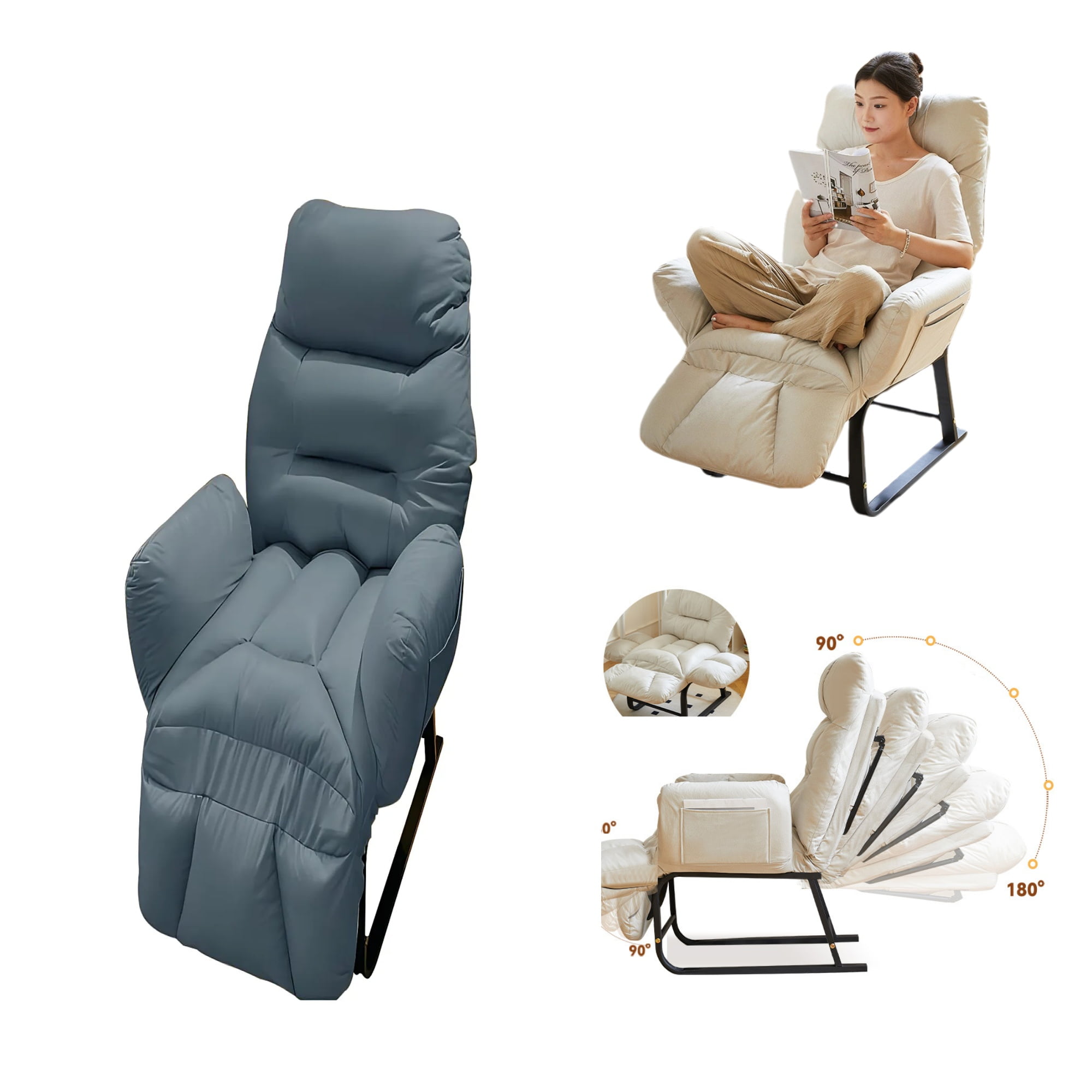 ManyFun Recliner Chair Convertible Recliner & Computer Chair Office ...