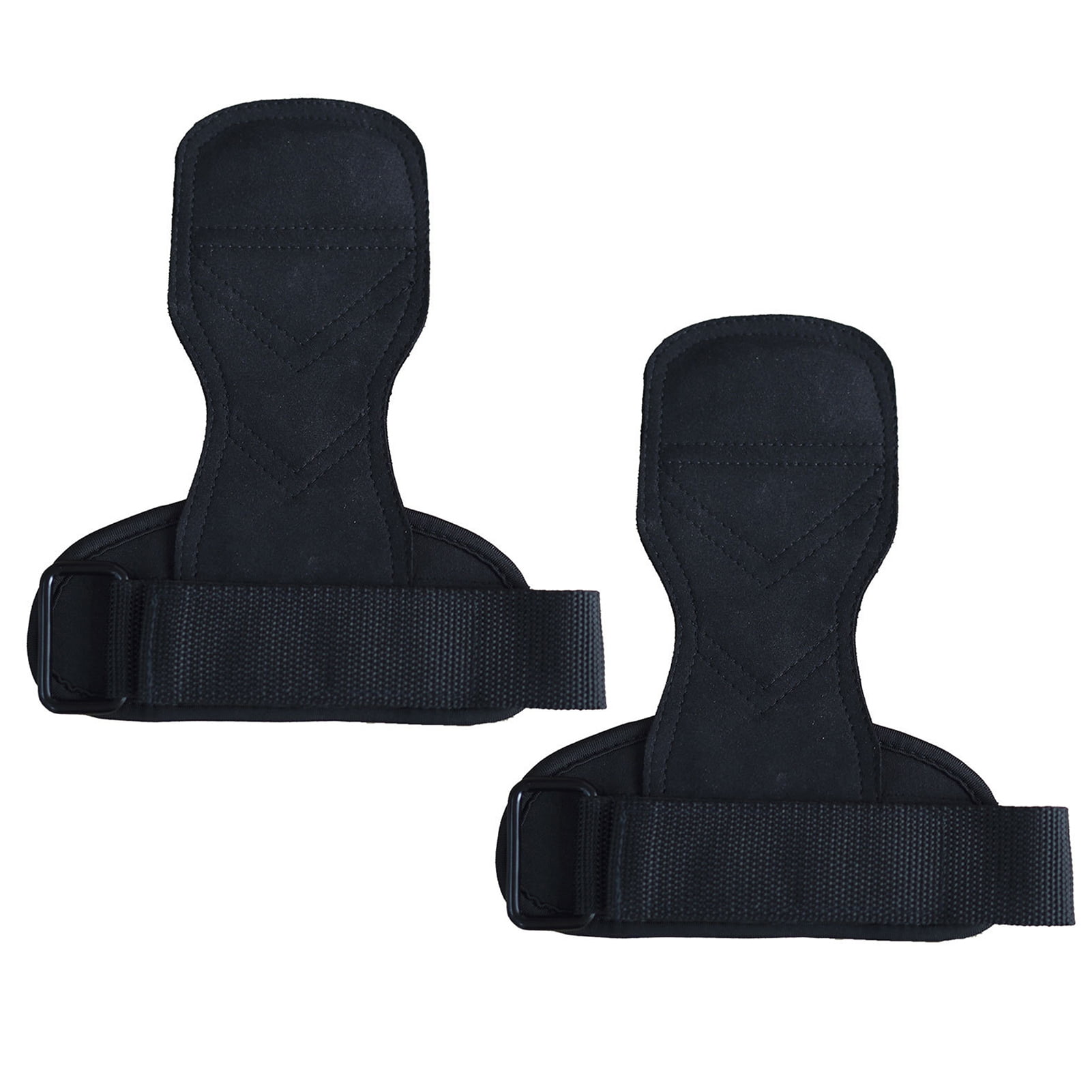 Manyache 1 Pair Suede Microfiber Weight Lifting Wrist Straps Adjustable ...