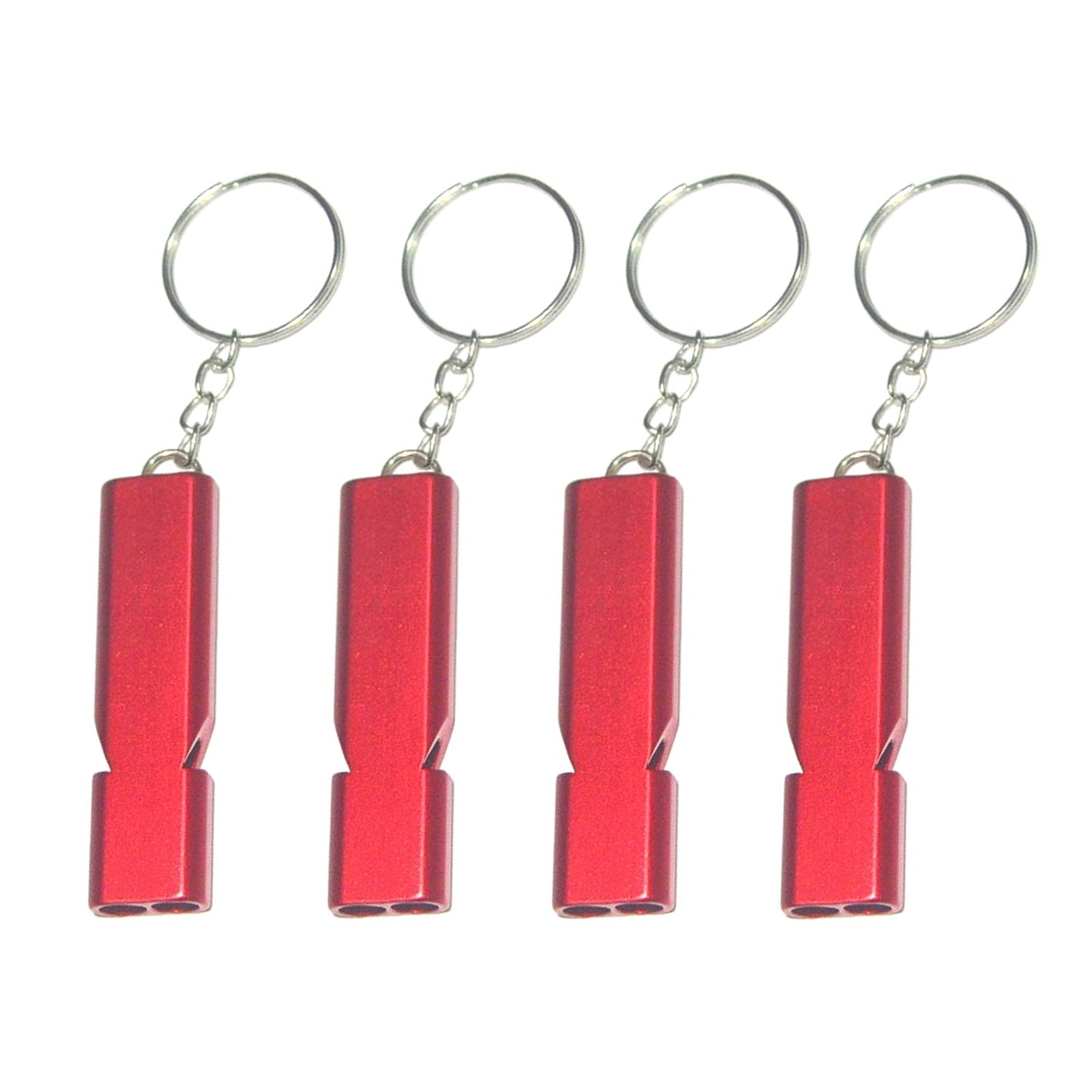 Manyache 4Pcs Double Tube Emergency Whistles Clear Loud Sound Compact ...