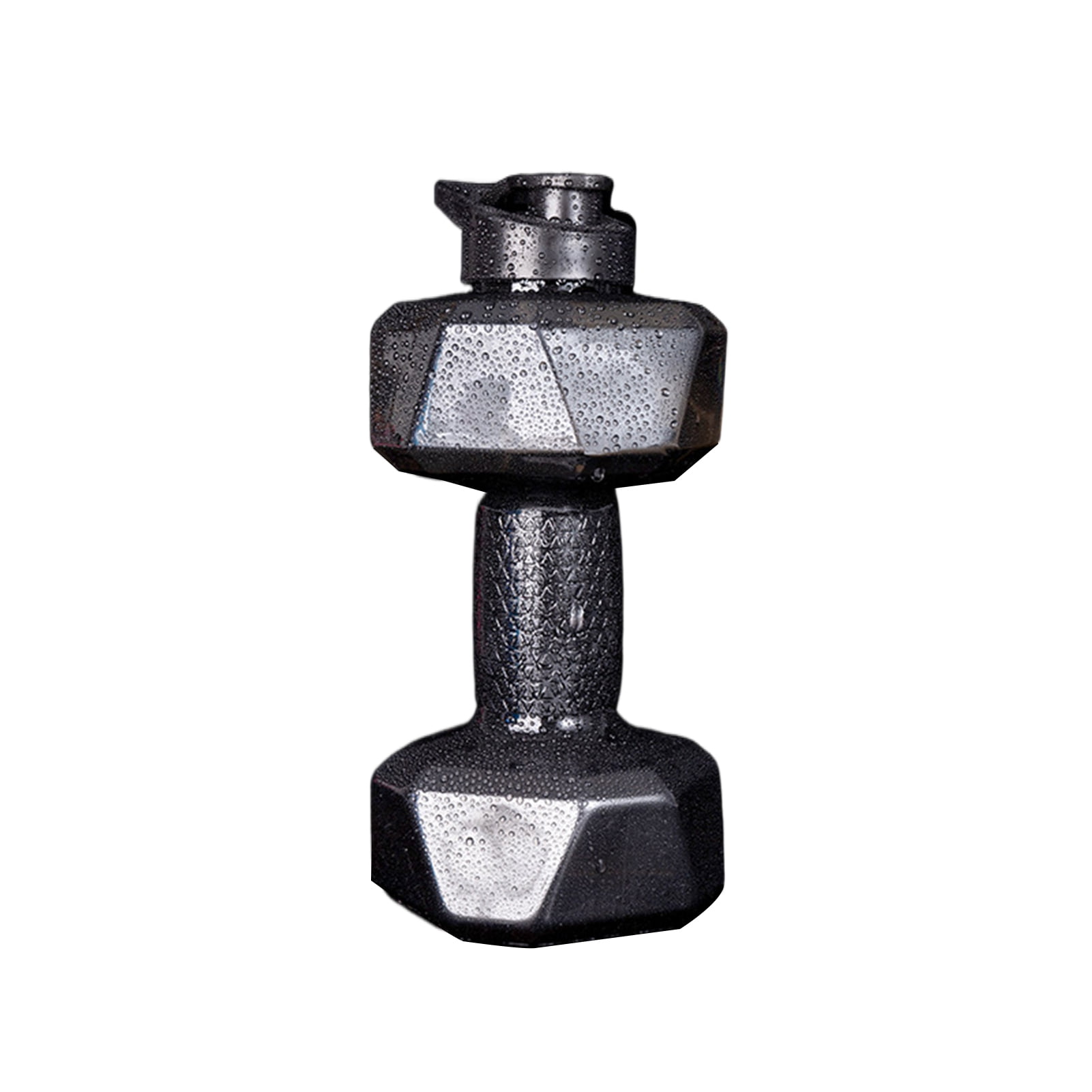 Manyache 500/1500/2200/2600ML Dumbbell Sports Water Bottle Clear ...