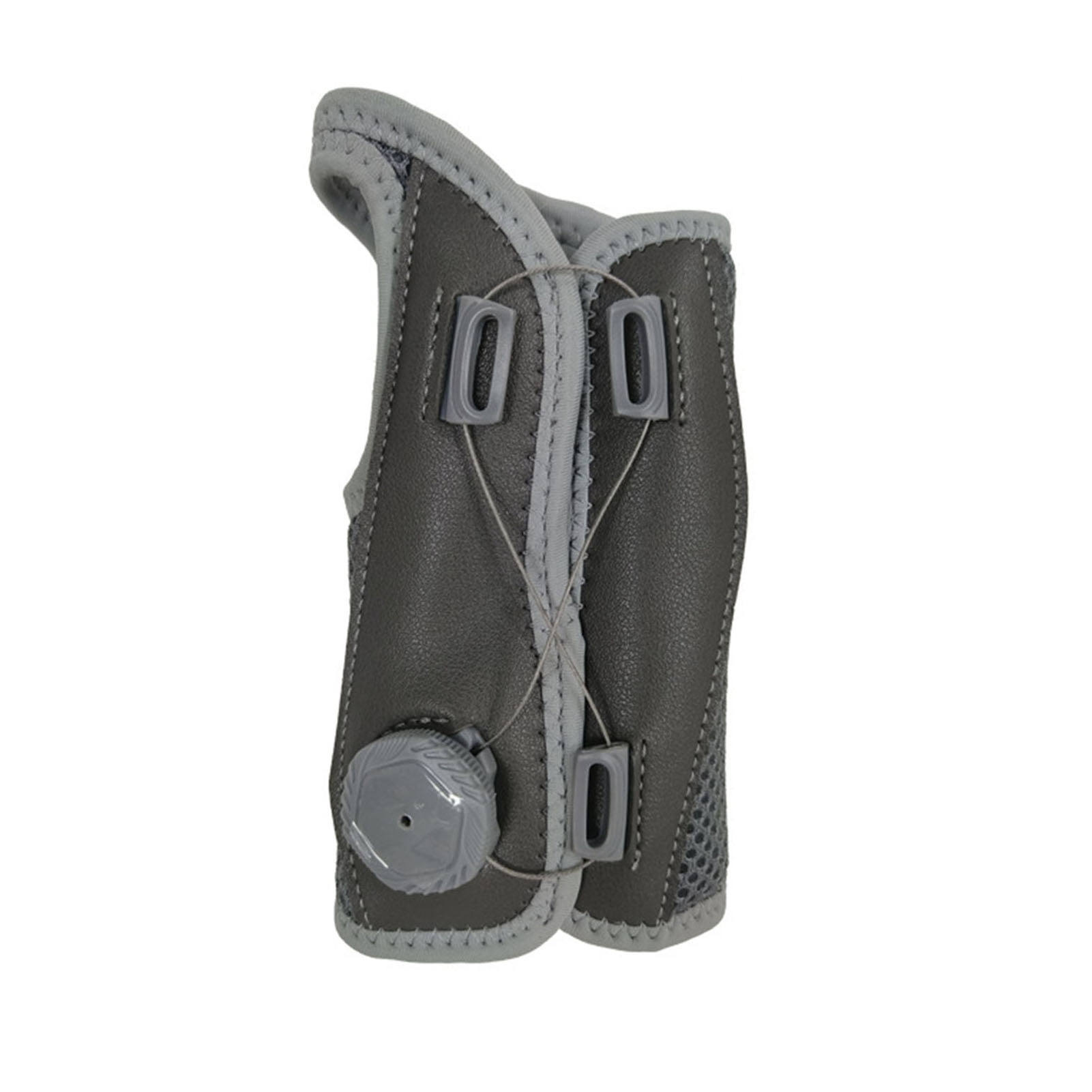 Manyache Adjustable Wrist Brace Faux Leather Wrist Support Splint Men ...