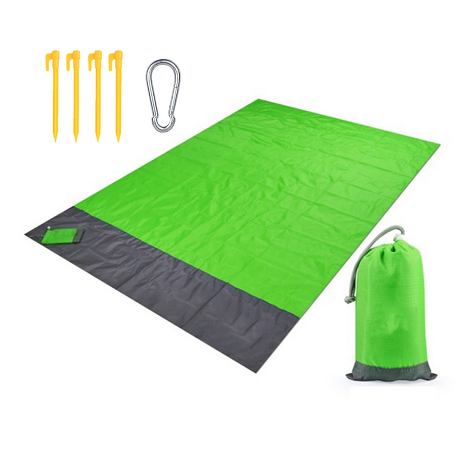 Manyache Beach Blanket Sand-proof Oversized Picnic Mat Foldable Design ...