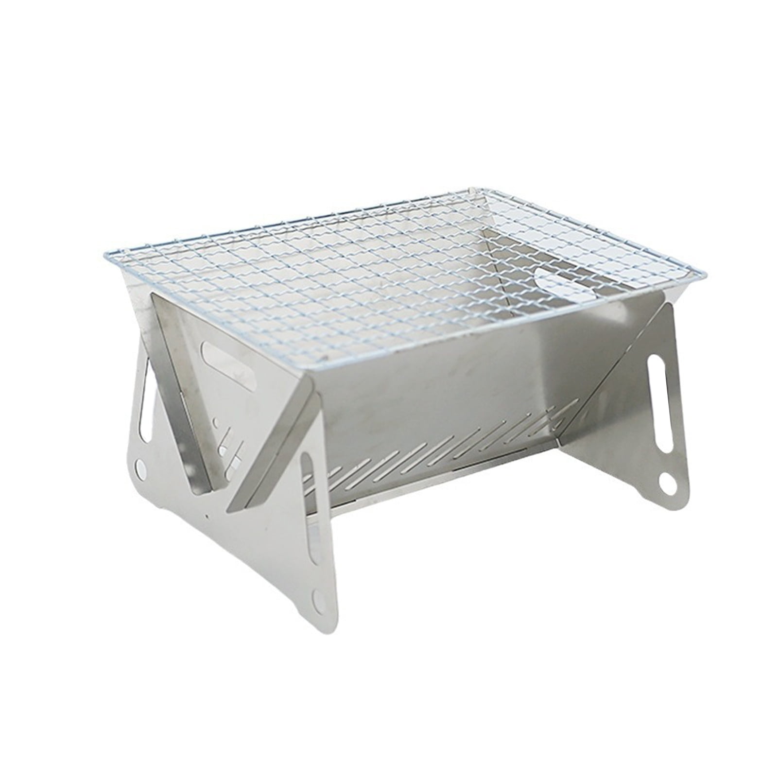 Manyache Outdoor Folding Campfire Grill High Stability Hollow Design ...