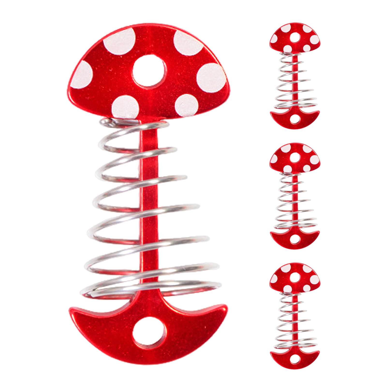 Manyache Spring Tent Stakes Windproof Adjustable Compact Size Portable ...