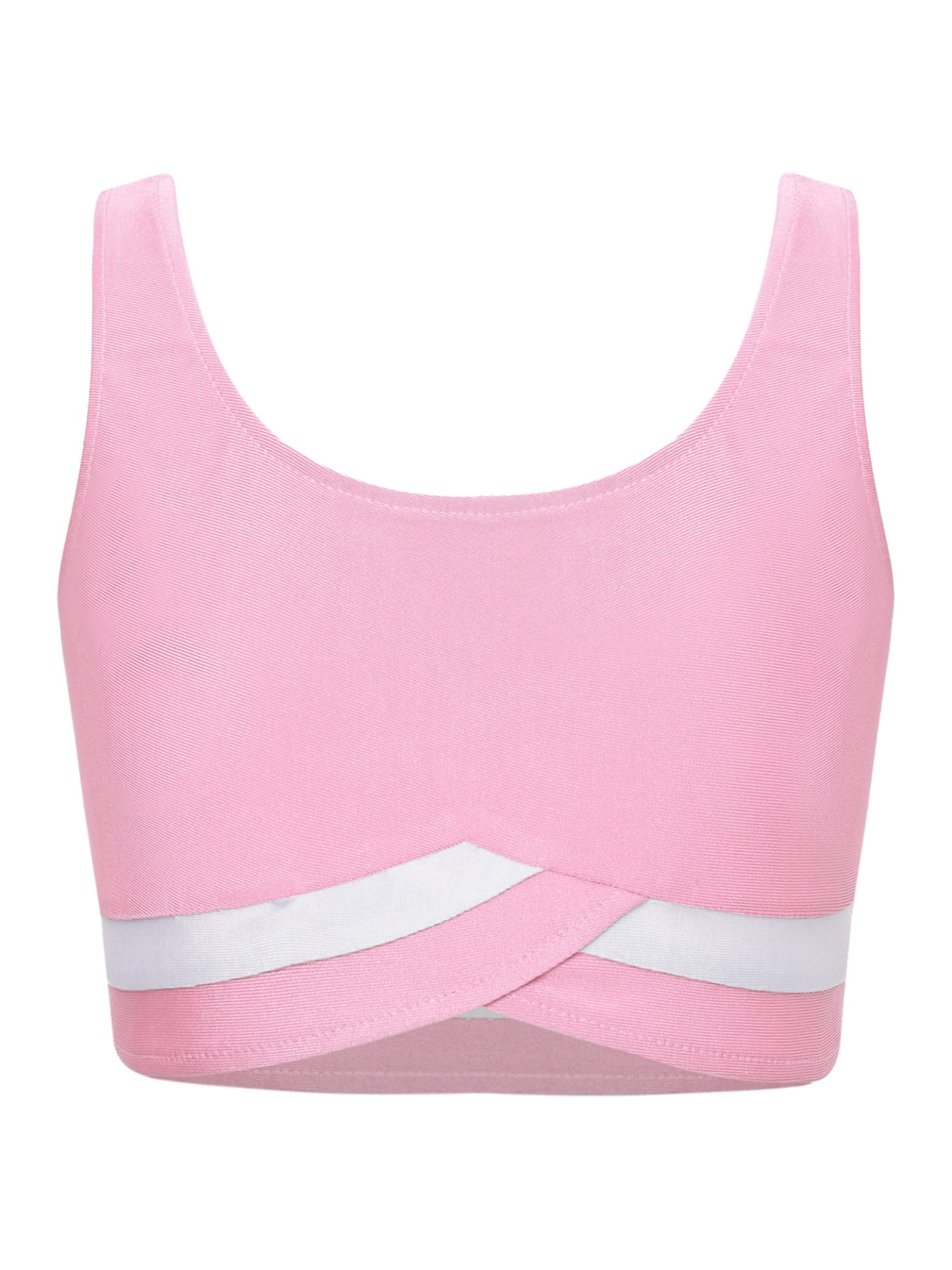 Manyakai Kids Girls Camisole Sport Bras Crop Top Sleeveless Gymnastics ...