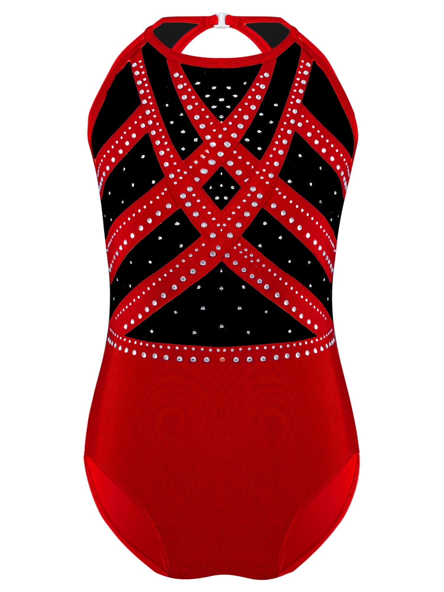 Manyakai Kids Gymnastics Leotards for Girls Sparkle Keyhole Back Ballet ...