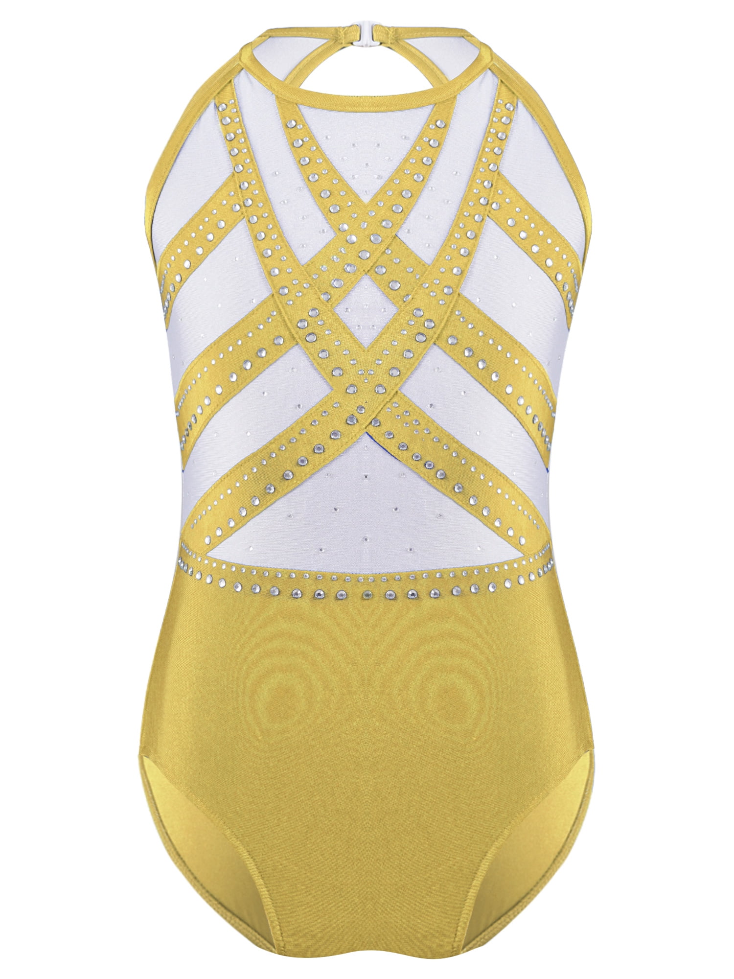 Manyakai Kids Gymnastics Leotards for Girls Sparkle Keyhole Back Ballet ...