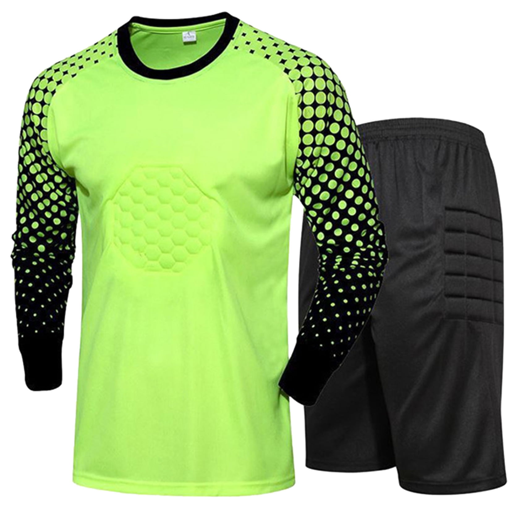 Manyakai Men Padded Football Goalkeeper Training Uniform Soccer Goalie ...