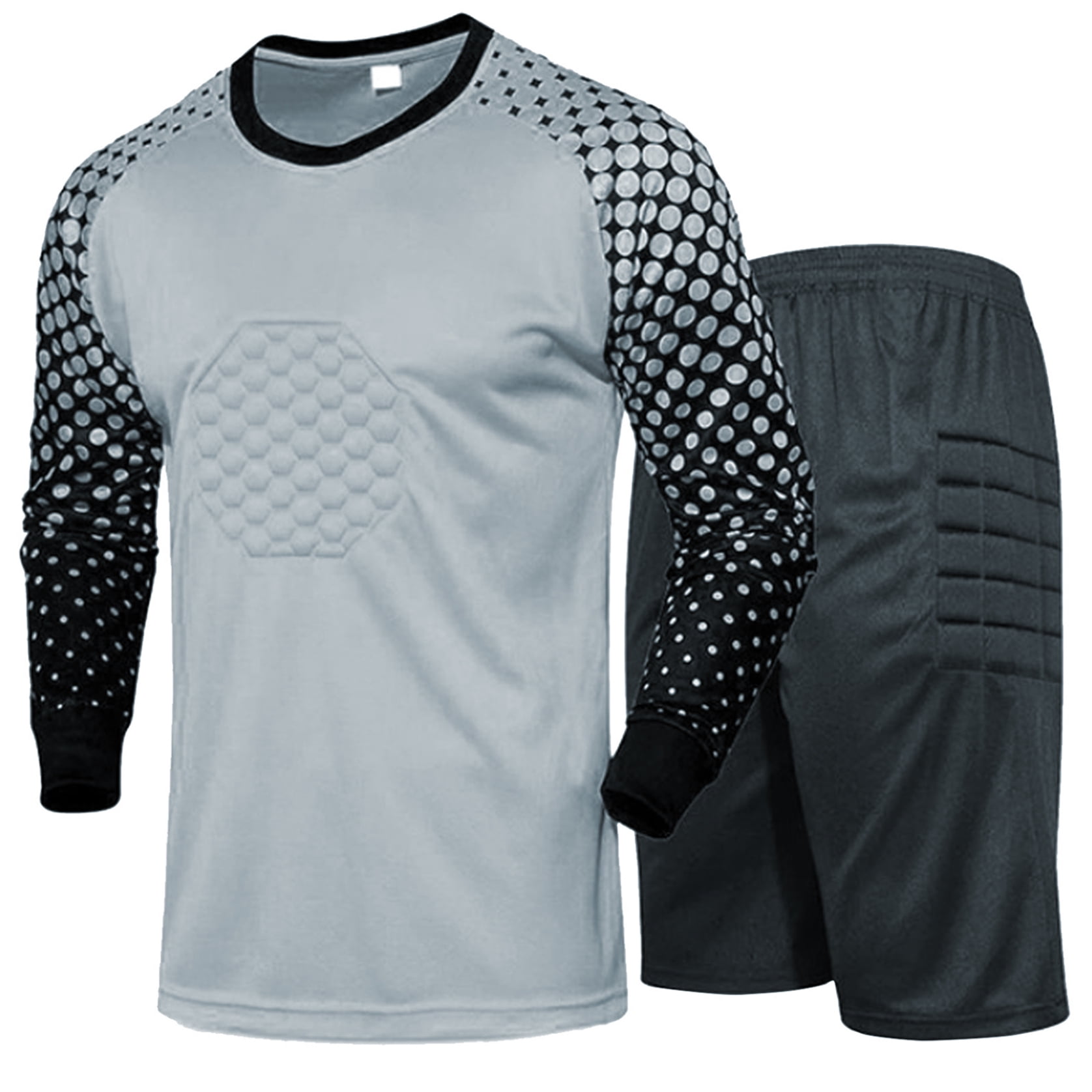 Manyakai Men Padded Football Goalkeeper Training Uniform Soccer Goalie ...