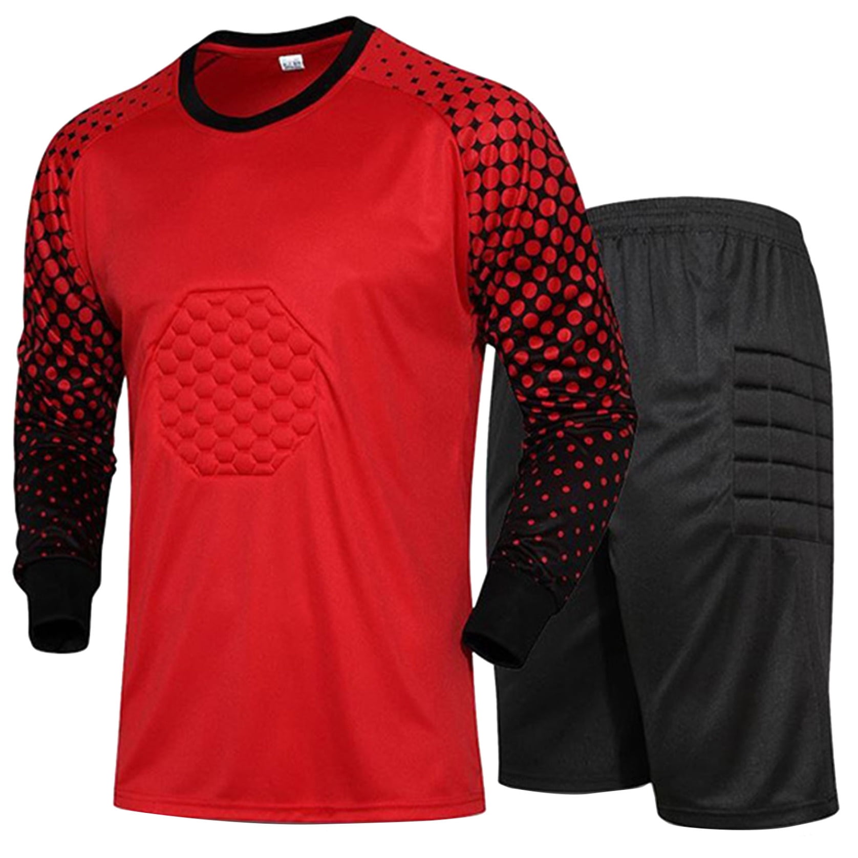 Manyakai Men Padded Football Goalkeeper Training Uniform Soccer Goalie ...