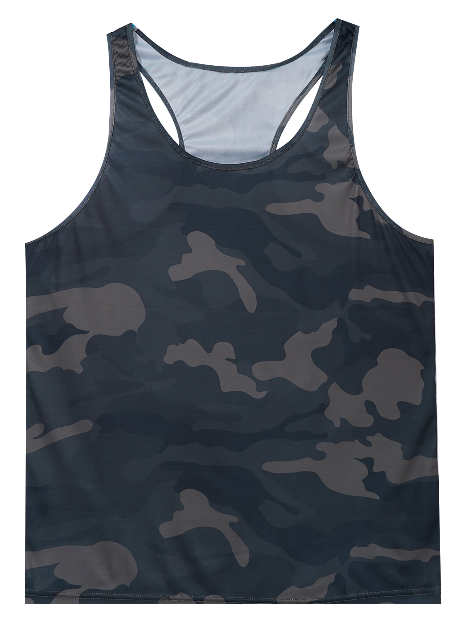 Manyakai Men's Gym Workout Tank Top Stringer Sleeveless Camouflage ...
