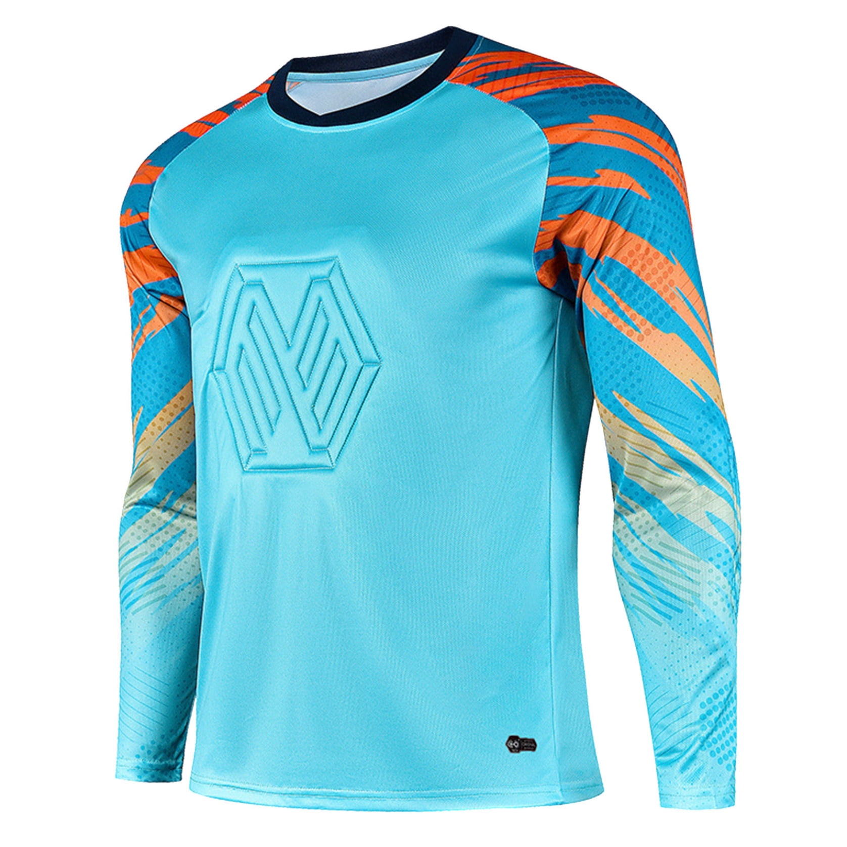 Manyakai Mens Goalkeeper Jersey Chest Padded Goalie Shirt Soccer ...