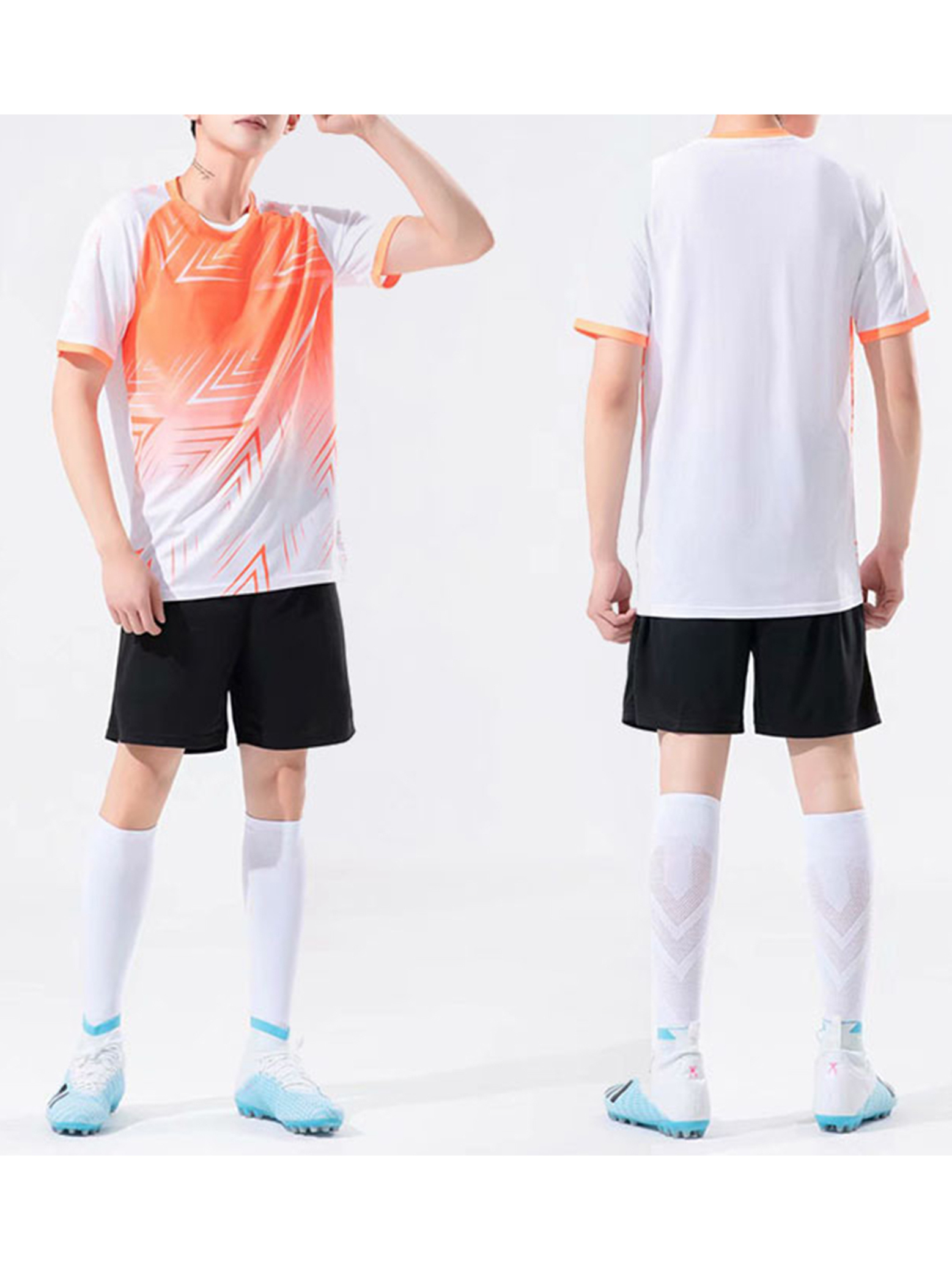 Manyakai Mens Soccer Jersey Training Uniform Dry Fit Football Outfits ...