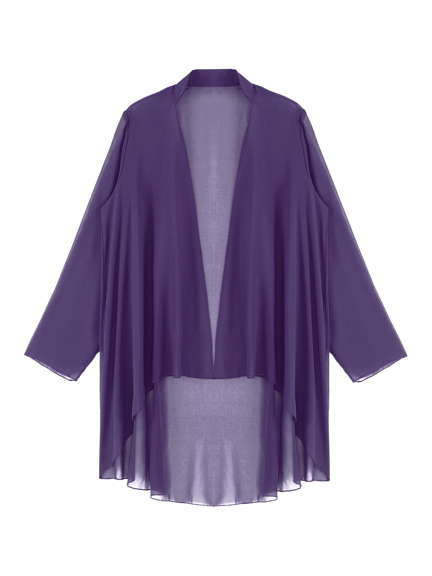 Manyakai Womens Cardigans Coat Chiffon Loose Kimono Long Sleeve Open ...