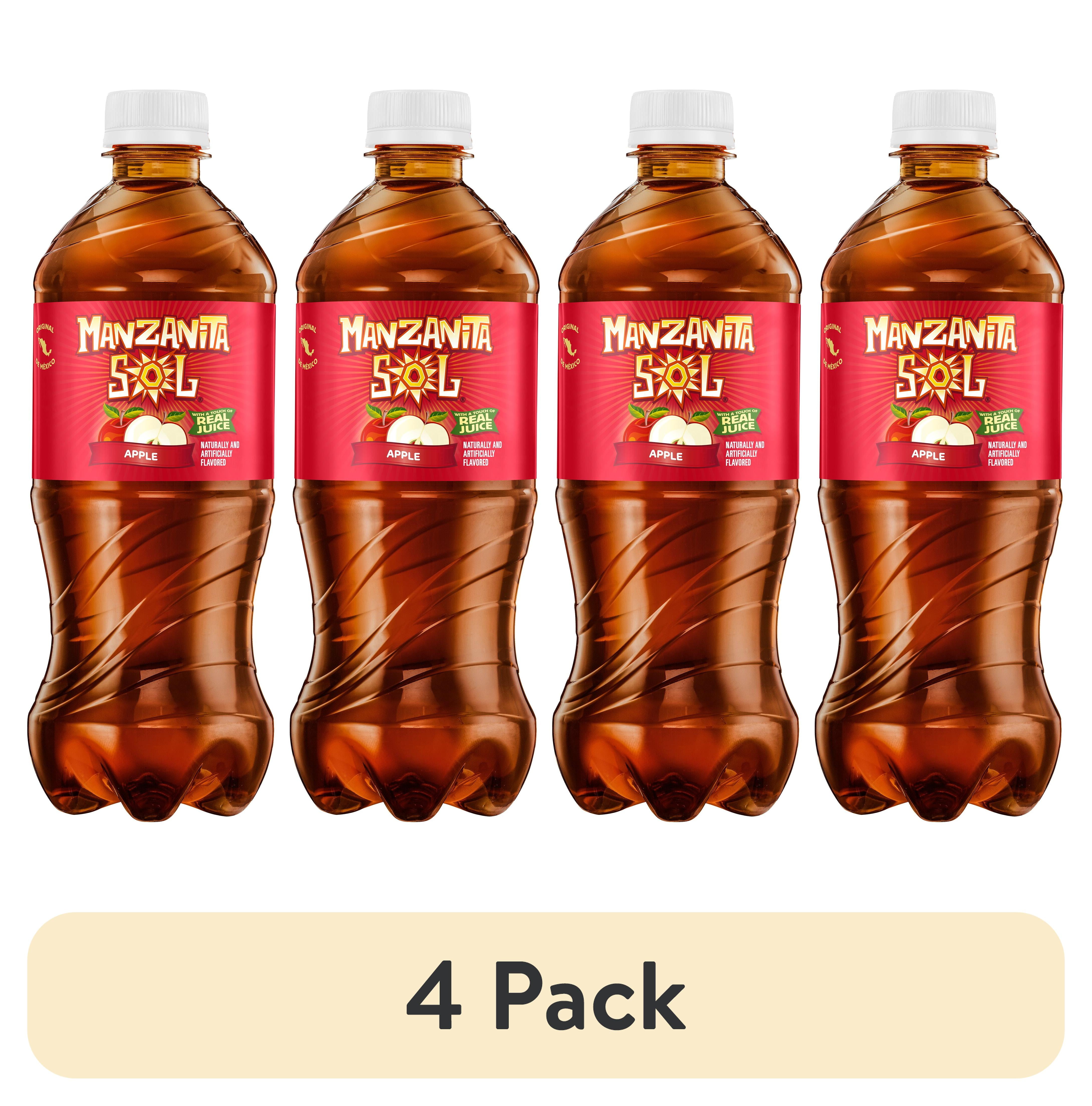(4 pack) Manzanita Sol Apple Flavored Soda Pop, 20 fl oz Bottle ...
