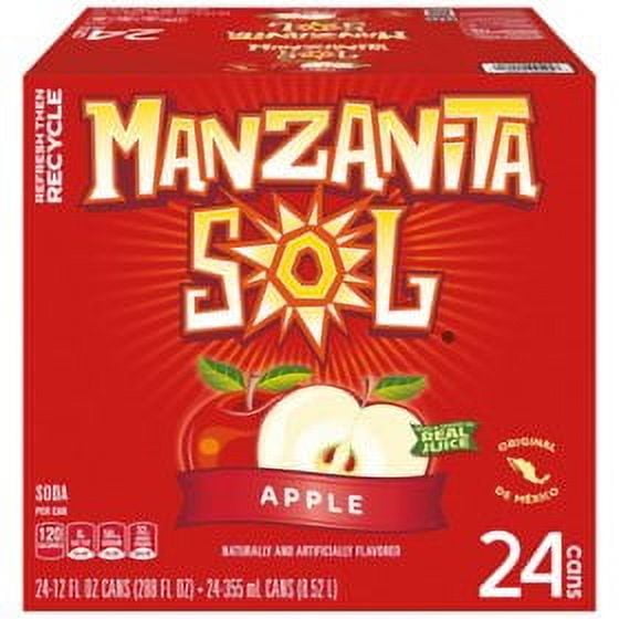 Manzanita Sol Soda Apple 12 fl. oz., 24 count - Walmart.com