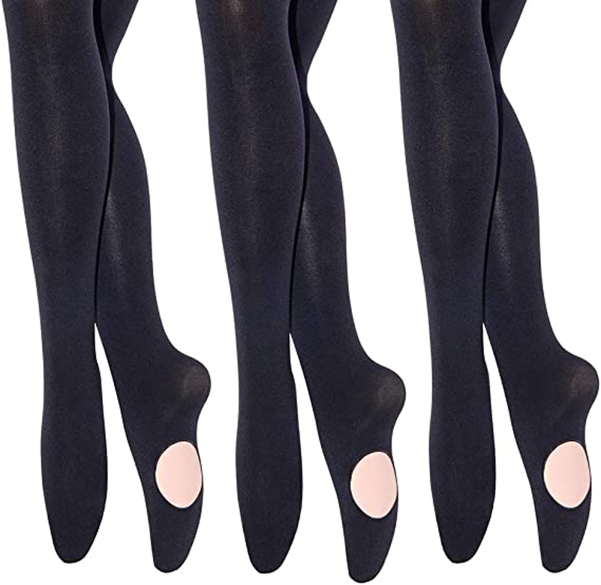 Manzi 3 Pairs Dance Leggings 40D Convertible Ballet TransitionTights ...