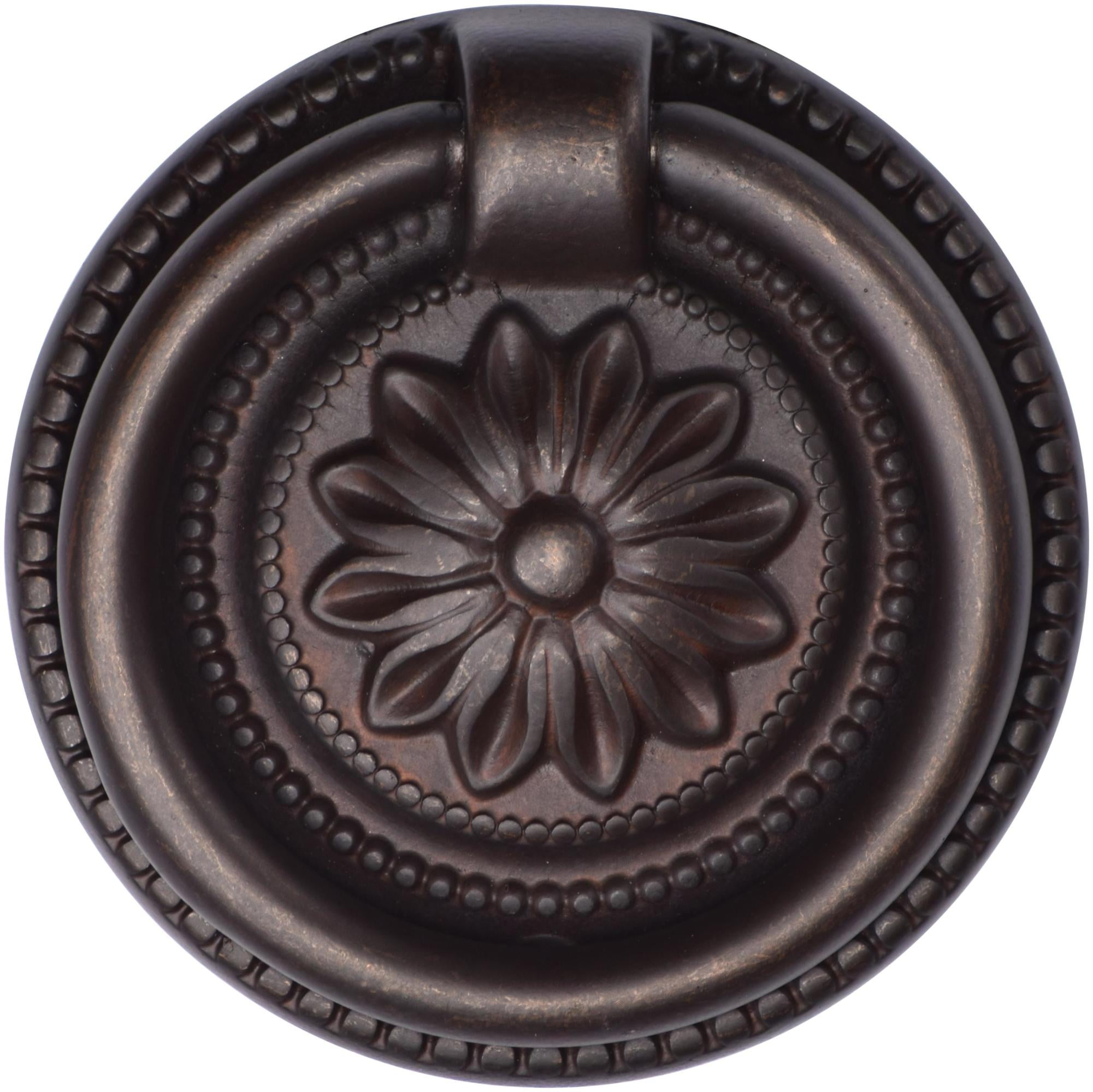 Manzoni Mb2224-055 Floral 2-1/8" Long Zamac Ring Cabinet Pull From The ...