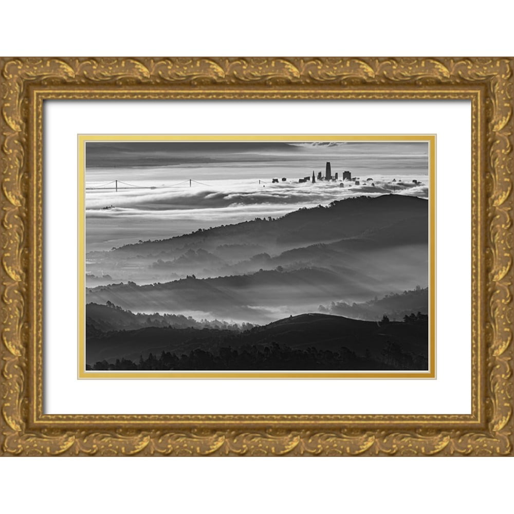 Mao, Yun 14x11 Gold Ornate Wood Framed with Double Matting Museum Art ...